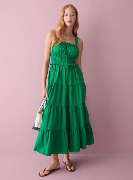 J Crew Hi Low Sleeveless Maxi Dress Striped Nwt M Uk