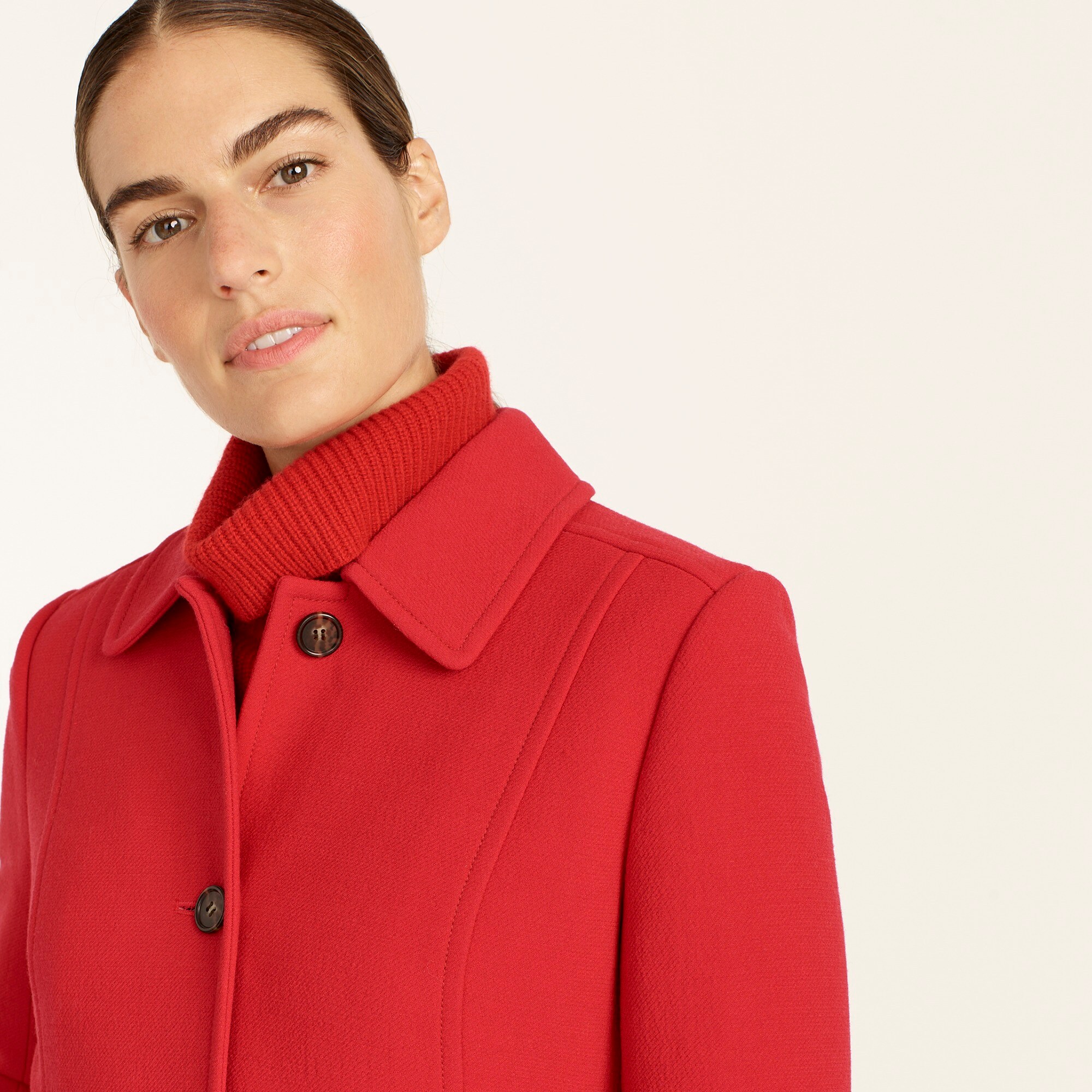 J.Crew: Classic Lady Day Coat In Italian Double-cloth Wool With ...