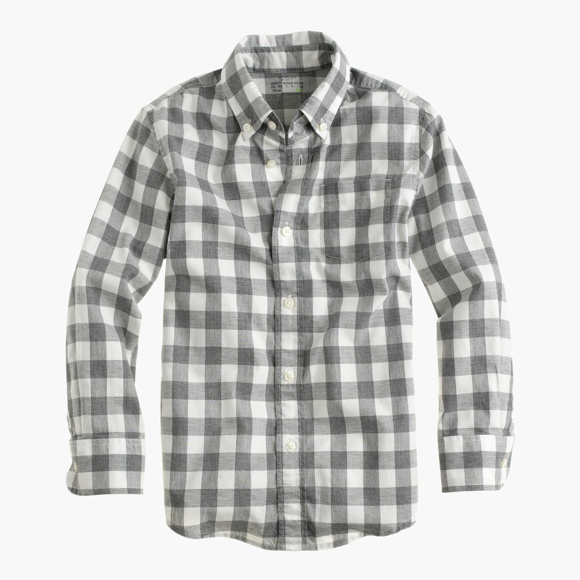 J.Crew: Kids' Shirt In Heather Check For Boys