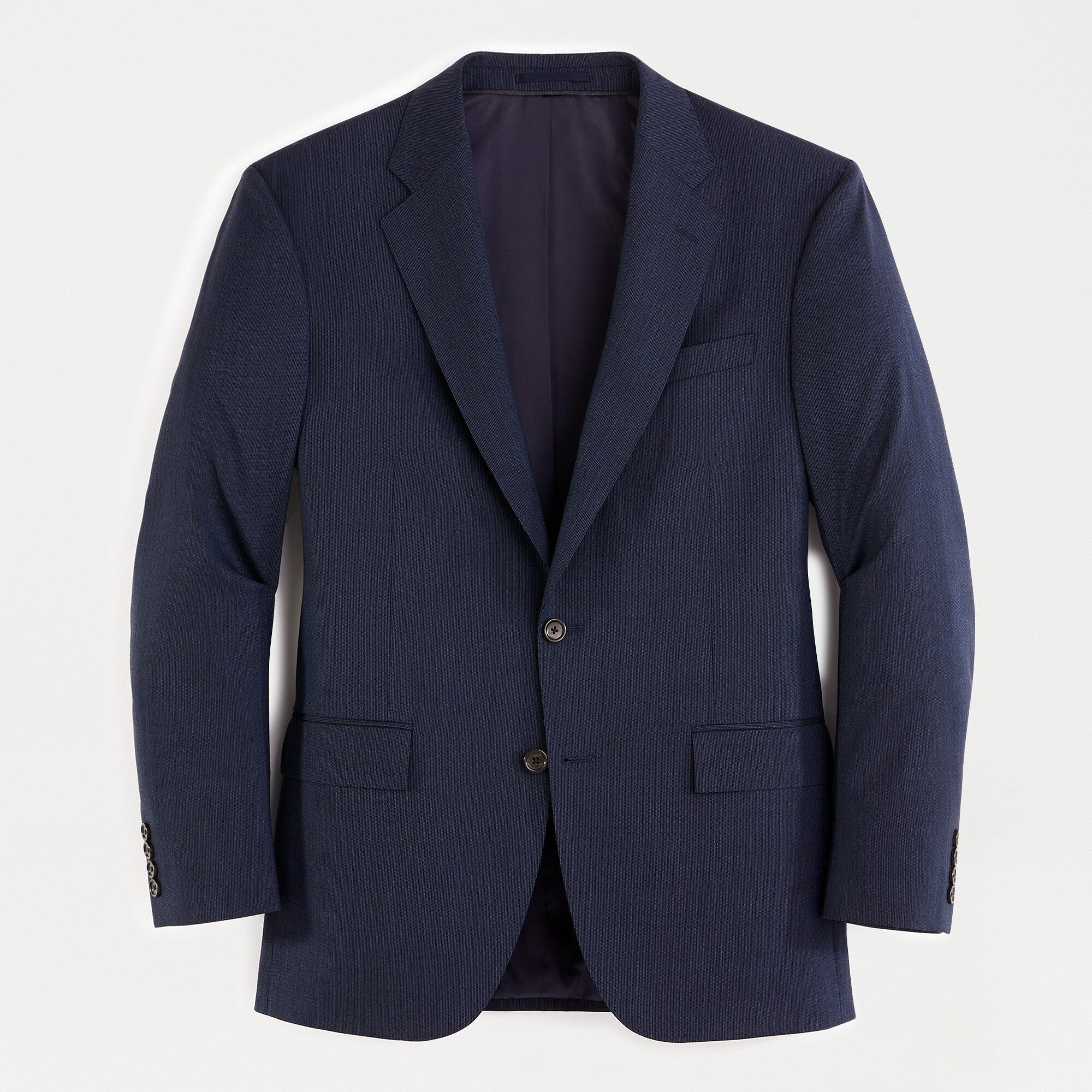 Ludlow Essential Classic-fit Suit Jacket In Herringbone Stretch Four ...