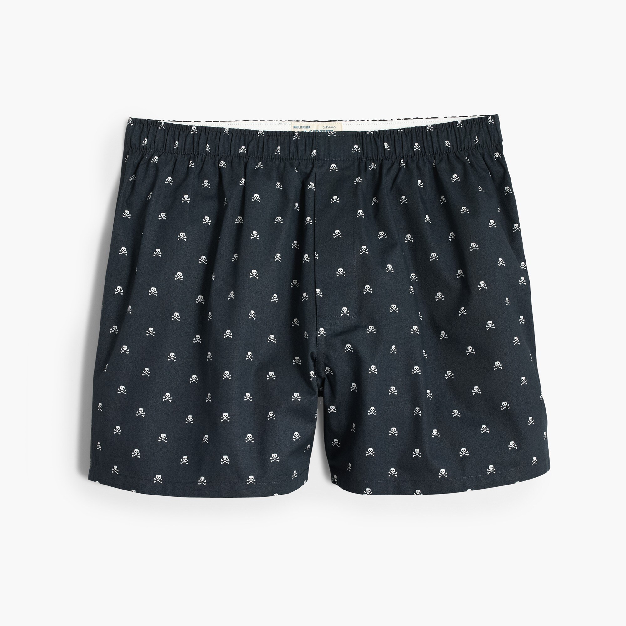 Factory: Skulls & Crossbones Woven Boxers For Men