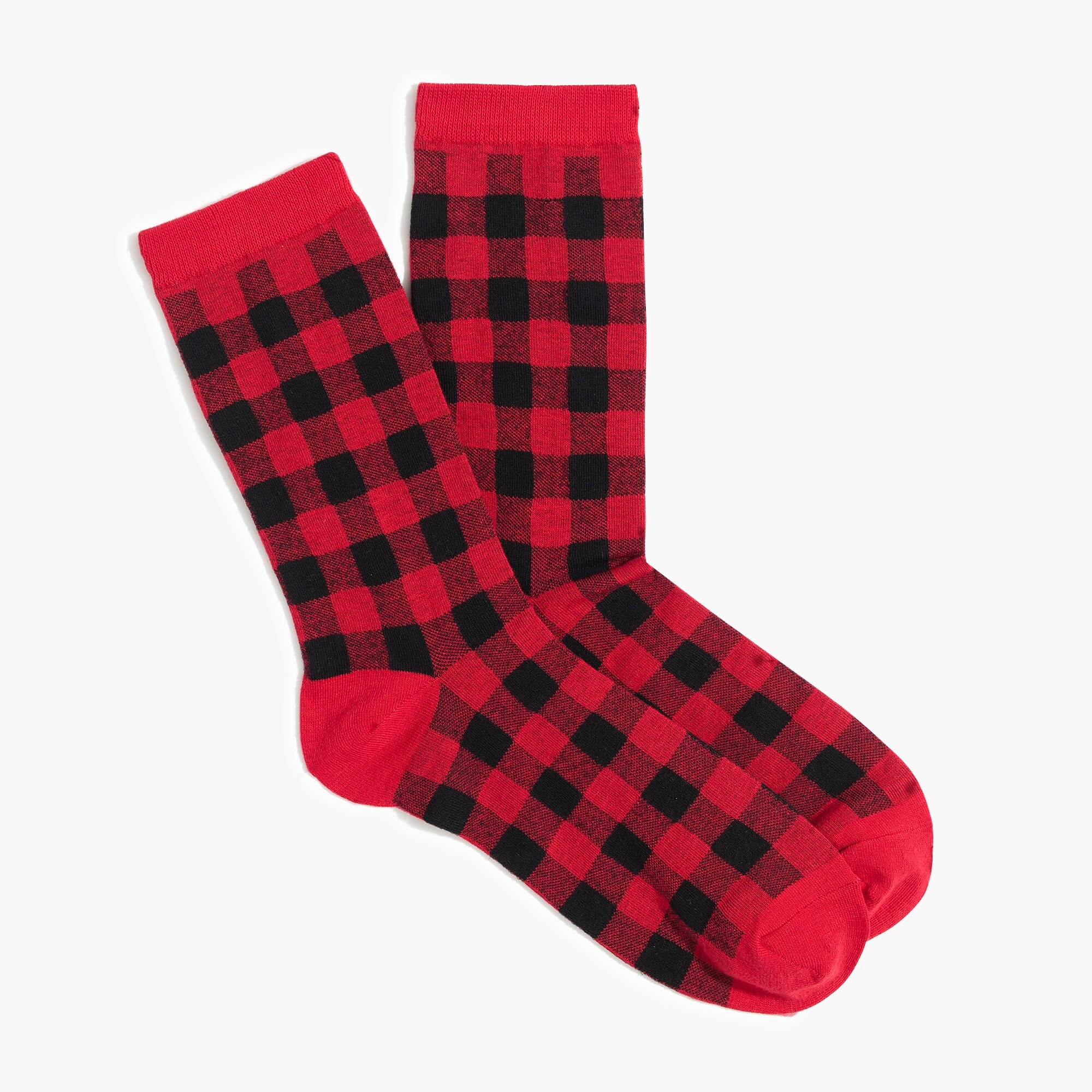 Factory: Buffalo-check Trouser Socks For Women