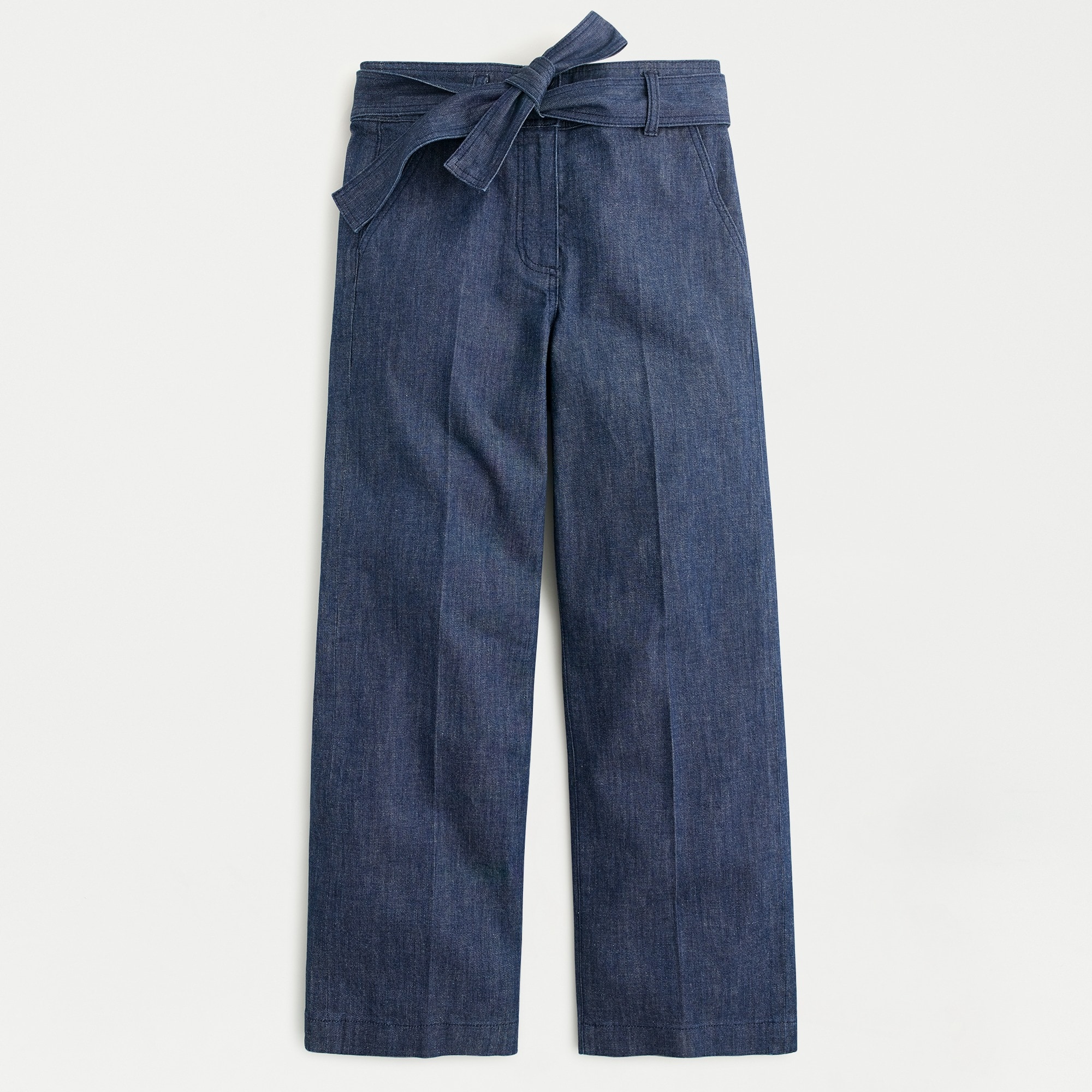 Paper-bag-waist Slim Wide-leg Jean In Rinse Wash For Women | J.Crew