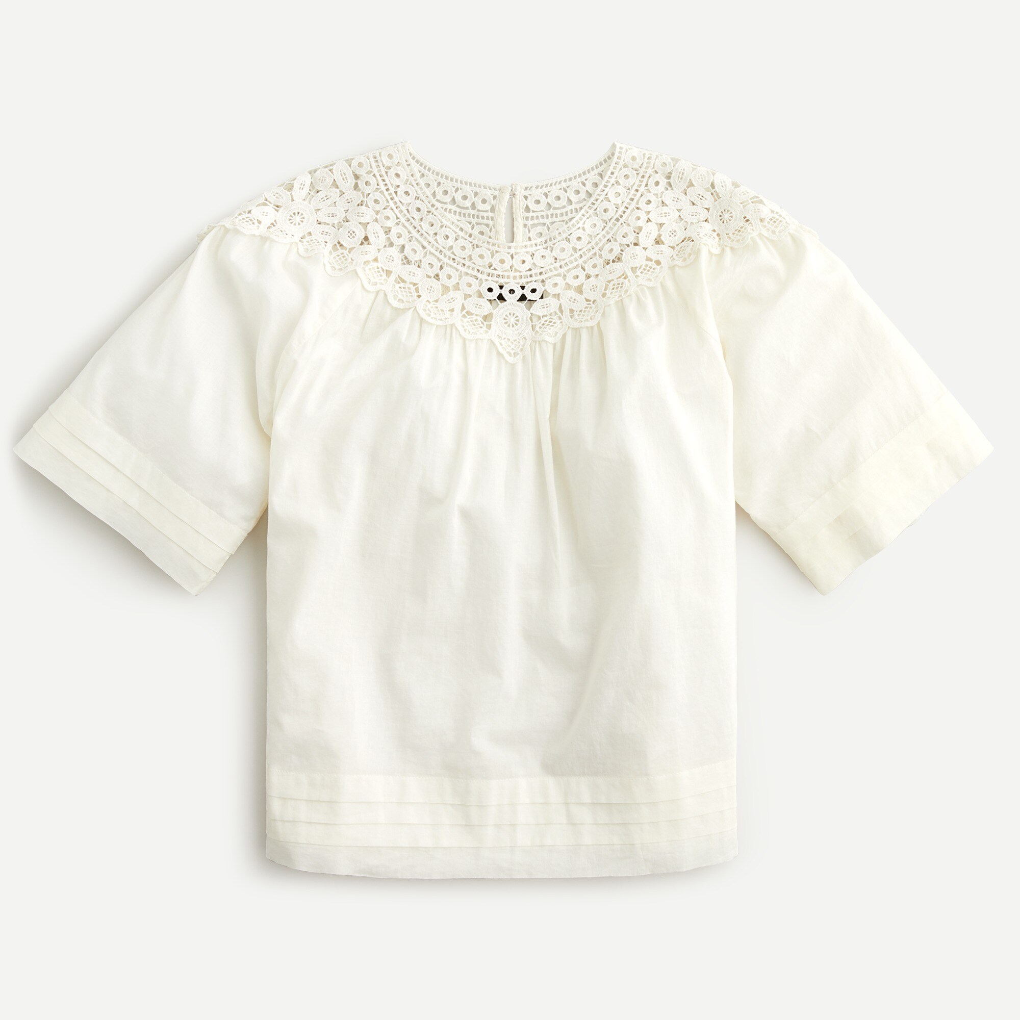 J.Crew: Crochet Top In Cotton Voile For Women