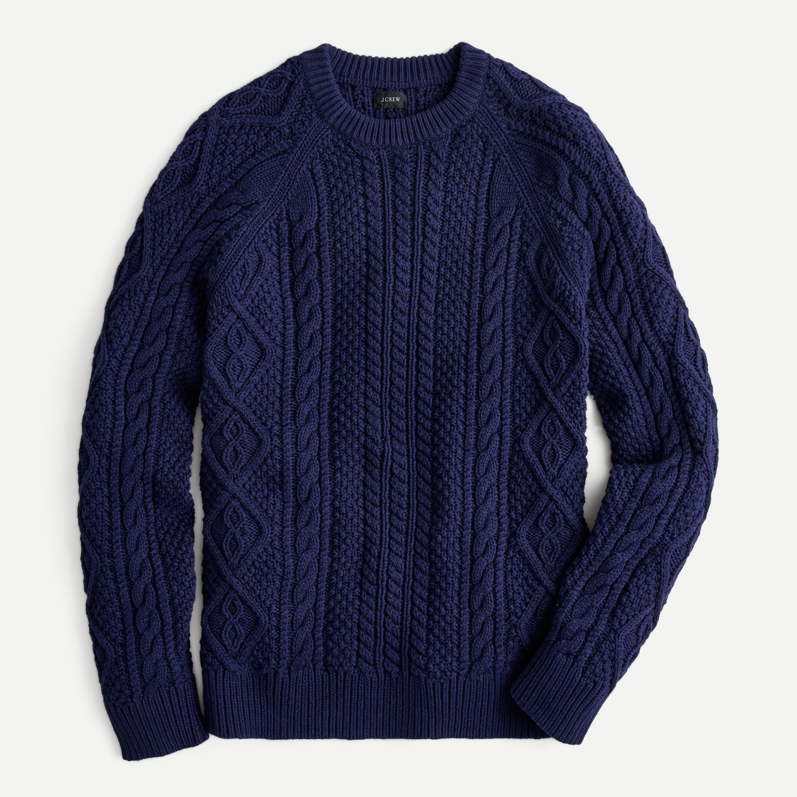 J.Crew: Cable-knit Cotton Sweater For Men