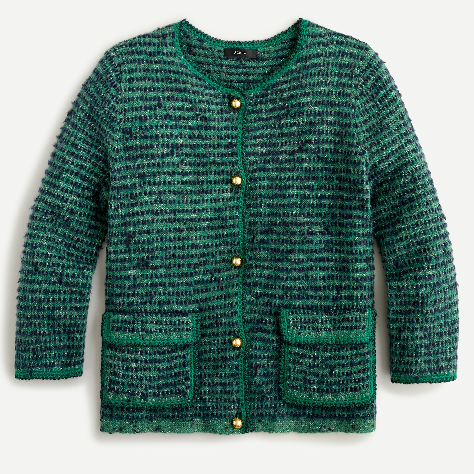 J.Crew: Crochet-trim Sweater-jacket For Women