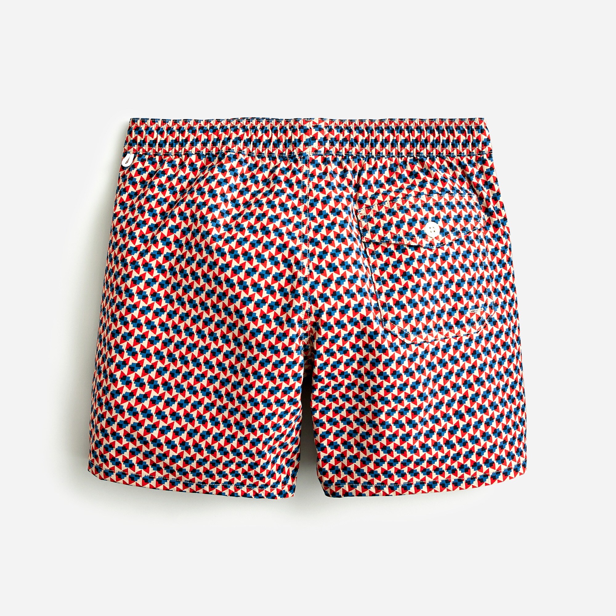 J.Crew: 6" Stretch Swim Trunk In Print For Men