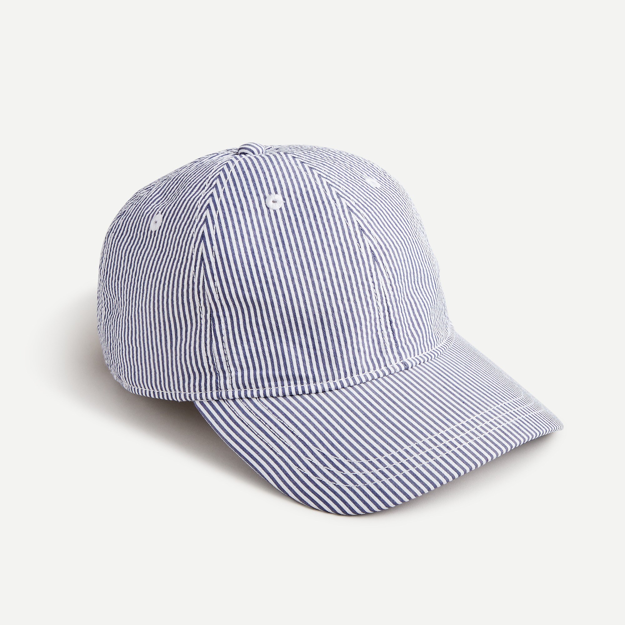 J.Crew: Seersucker Baseball Cap For Men
