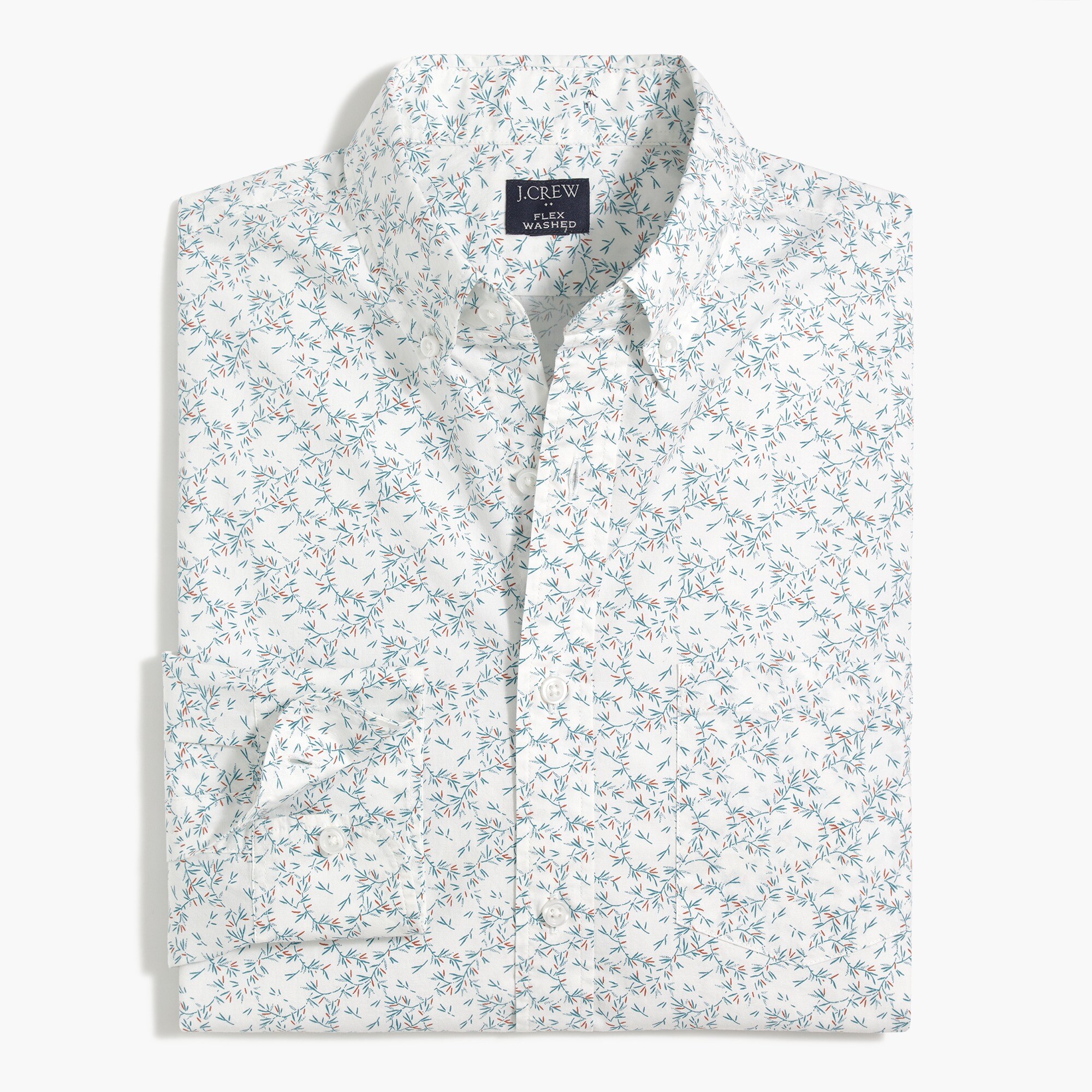 Factory: Printed Slim Flex Casual Shirt For Men
