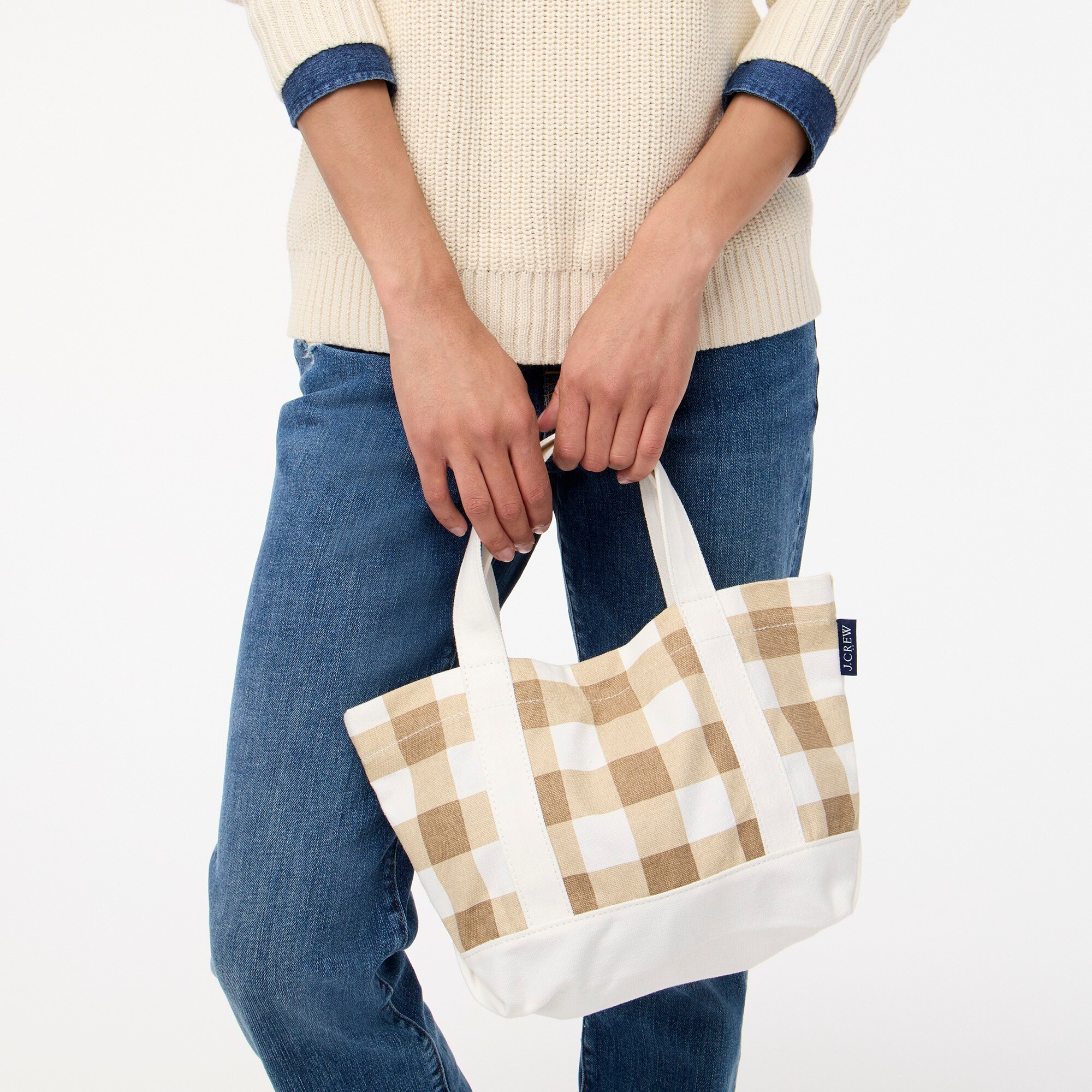 Factory: Mini Structured Canvas Tote Bag For Women