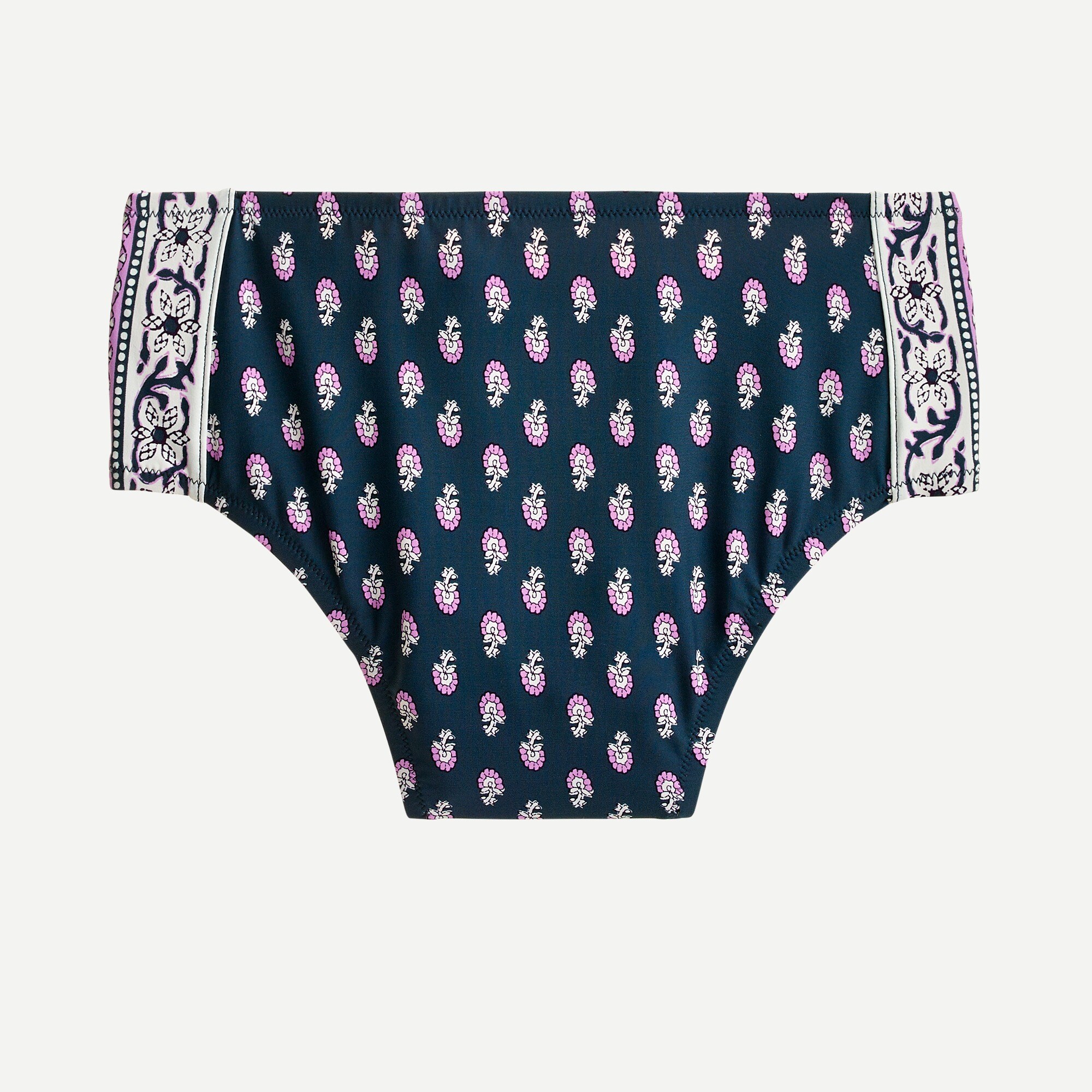 High-waisted Bikini Bottom In Best Buds For Women | J.Crew