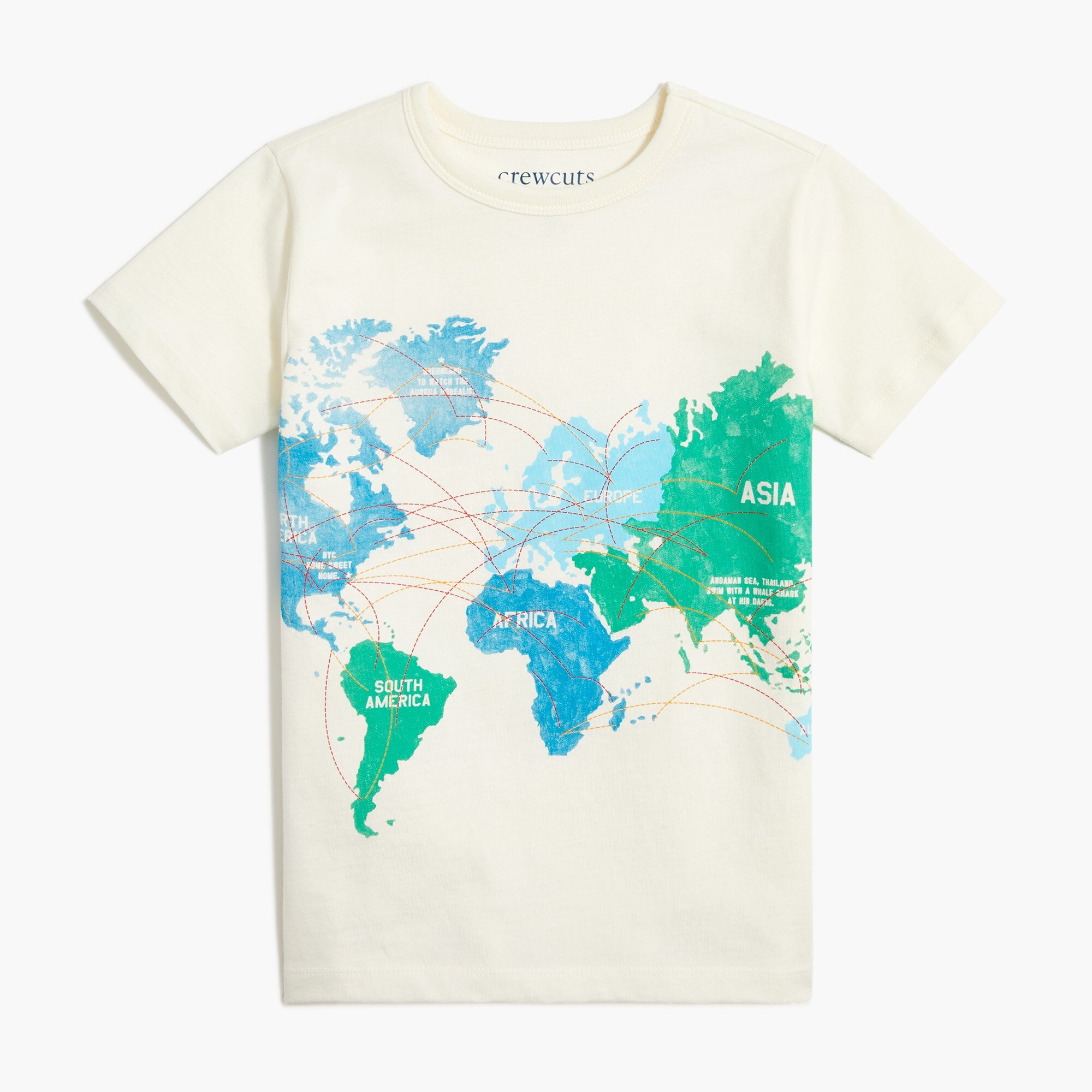 Factory: Boys' Explore Map Graphic Tee For Boys