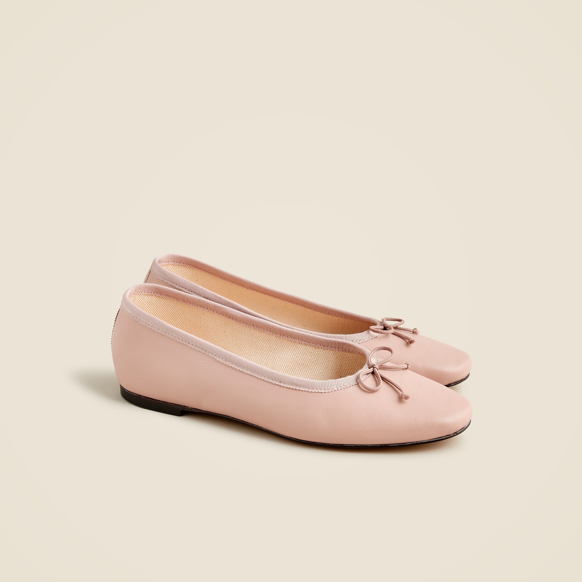 J.Crew: Zoe Ballet Flats In Leather For Women