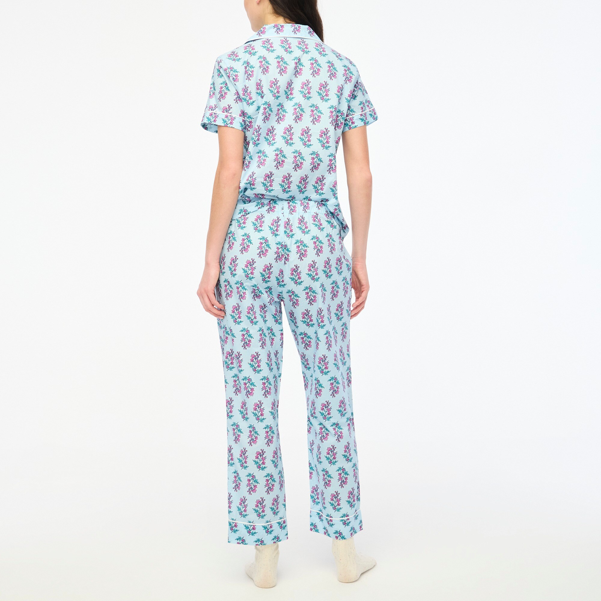 Factory: Short-sleeve Pajama Set With Cropped Pant For Women