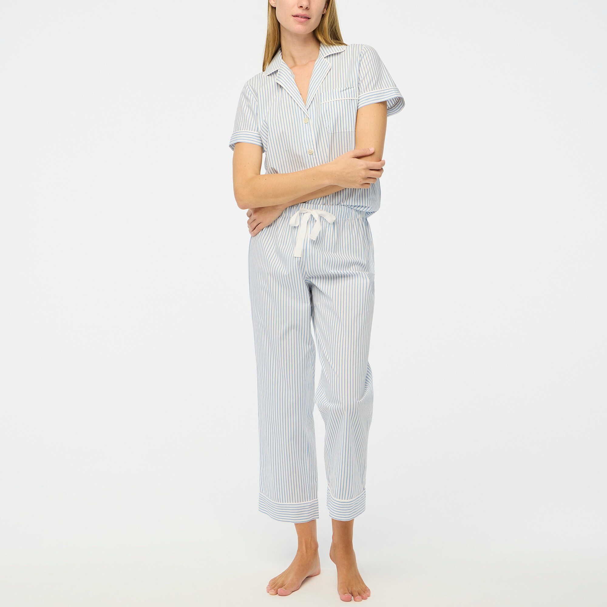 Factory: Short-sleeve Pajama Set With Cropped Pant For Women