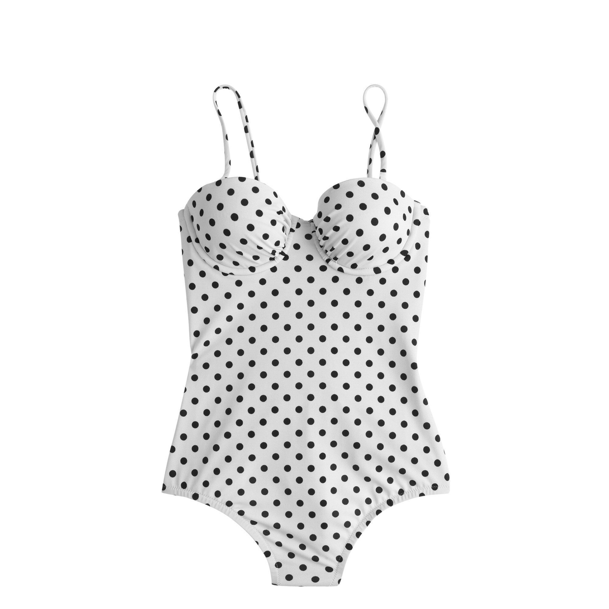 Dotty Underwire One Piece Swimsuit J Crew