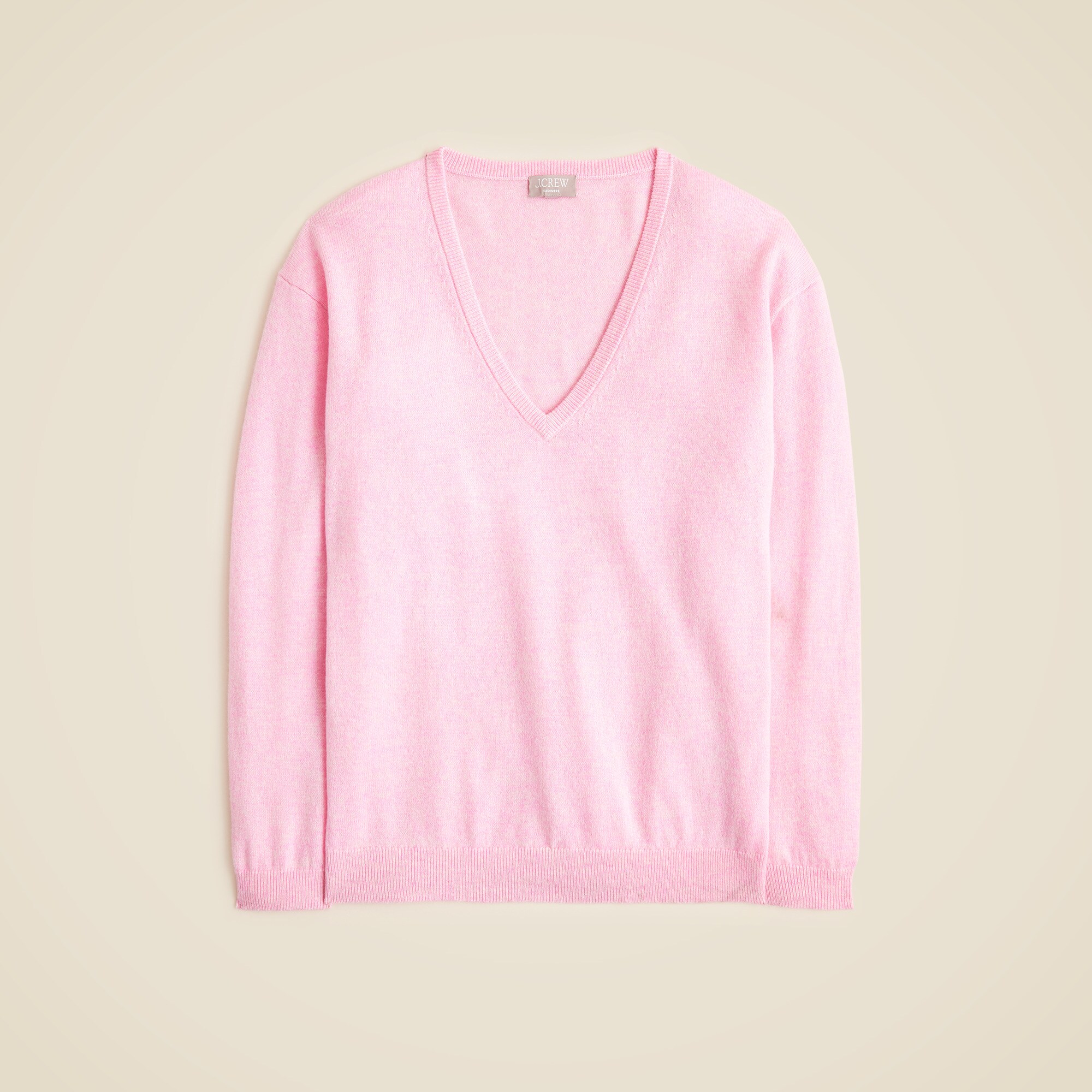 J.Crew: Cashmere Relaxed V-neck Sweater For Women