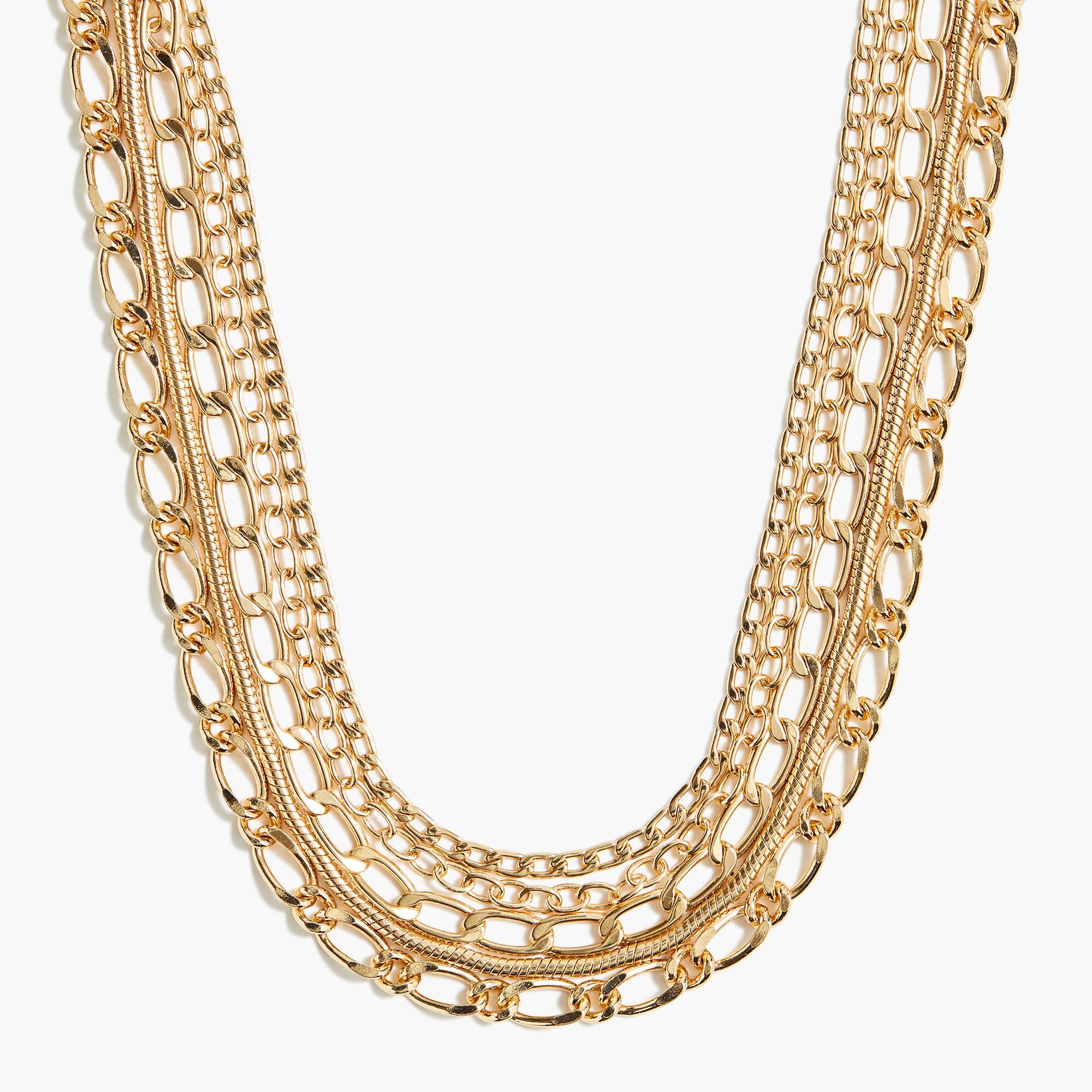 Factory: Mixed Chain Four-layer Necklace For Women