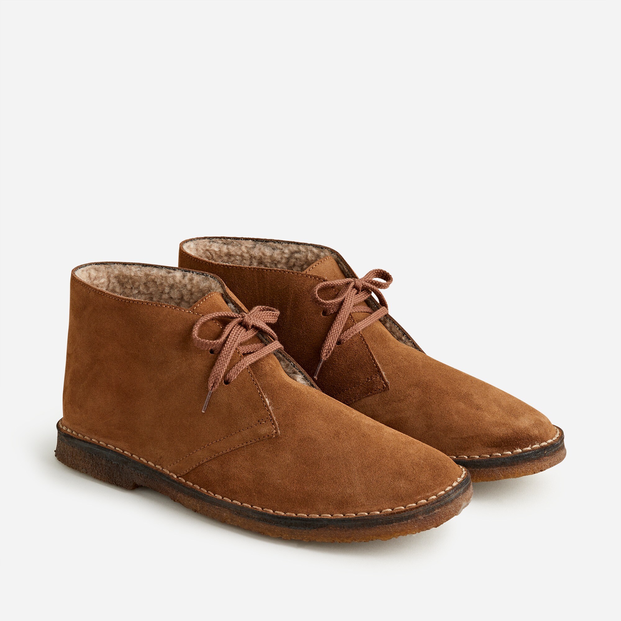 J.Crew: MacAlister Shearling-lined Suede Boots For Men