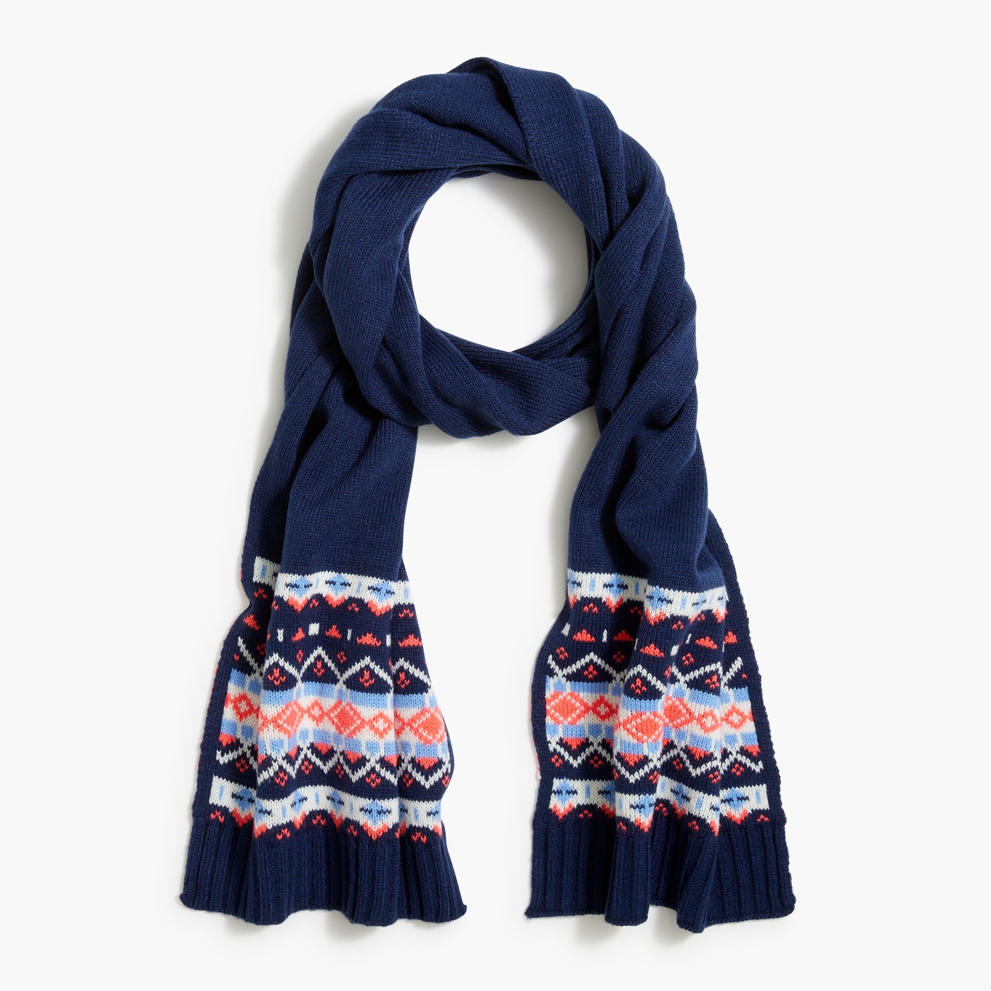 Factory: Fair Isle Scarf For Women
