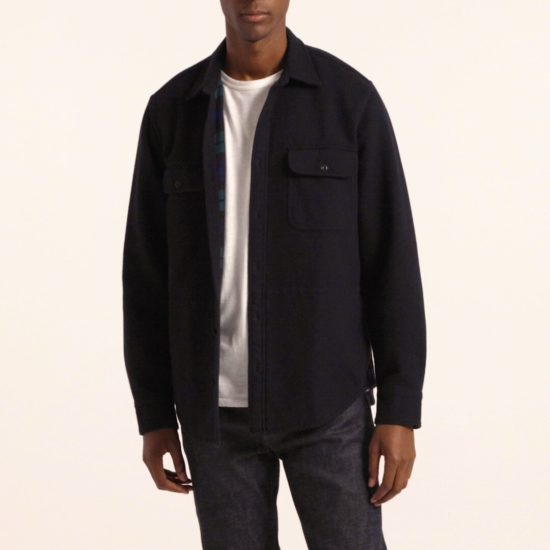 J.Crew: Heavyweight Double-cloth Shirt-jacket In Plaid For Men