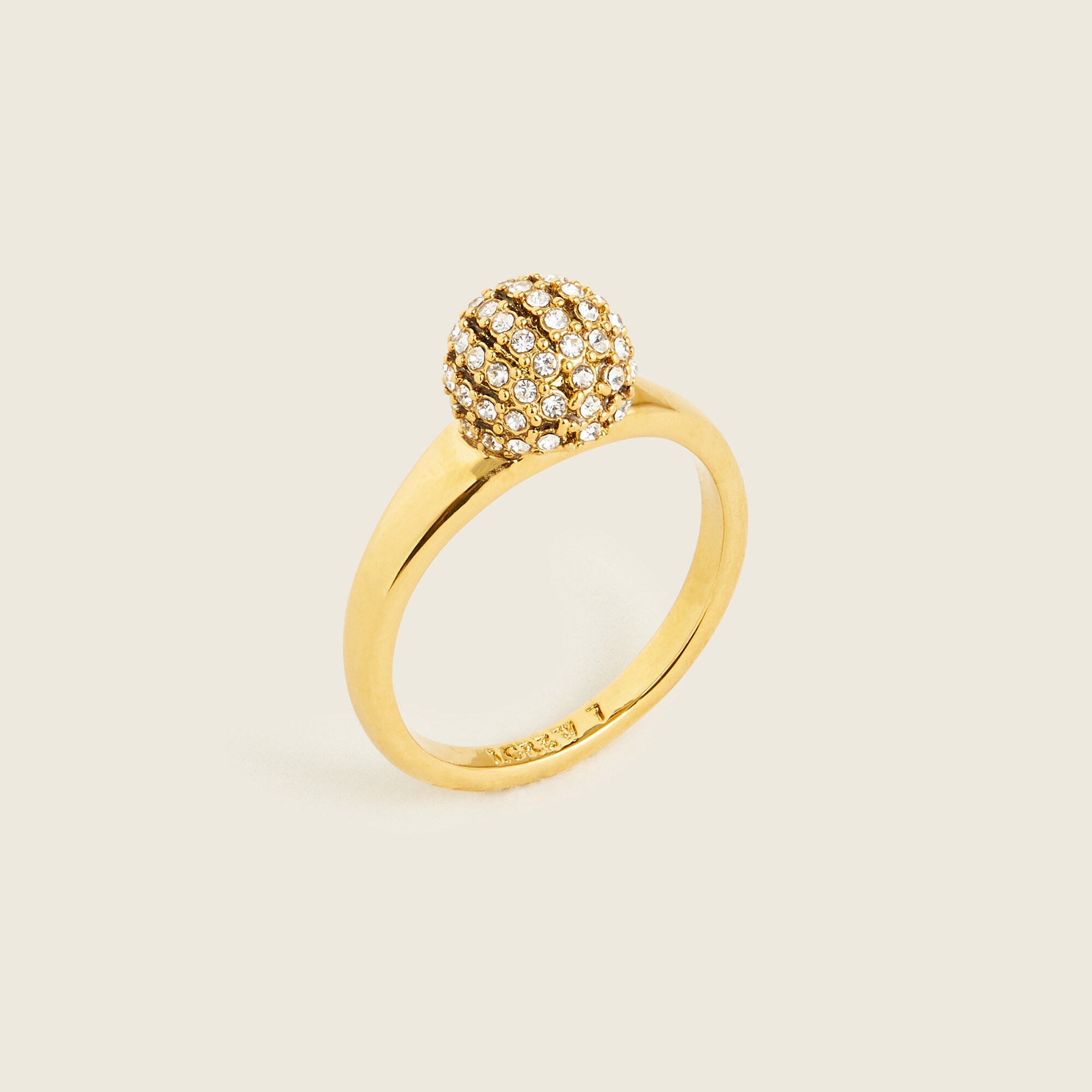J.Crew: Pavé Ball Ring For Women