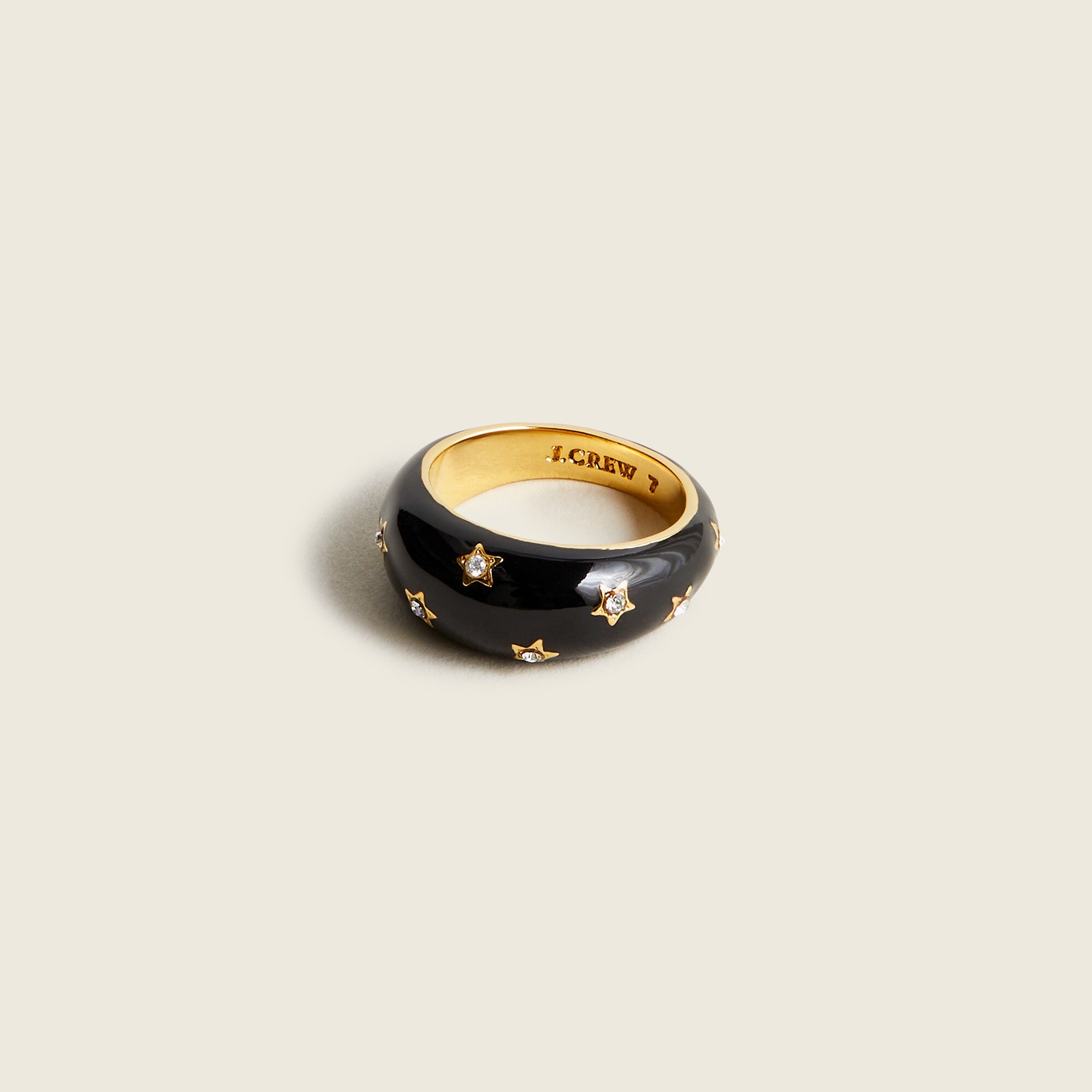 Star Inlay Enamel Ring For Women | J.Crew