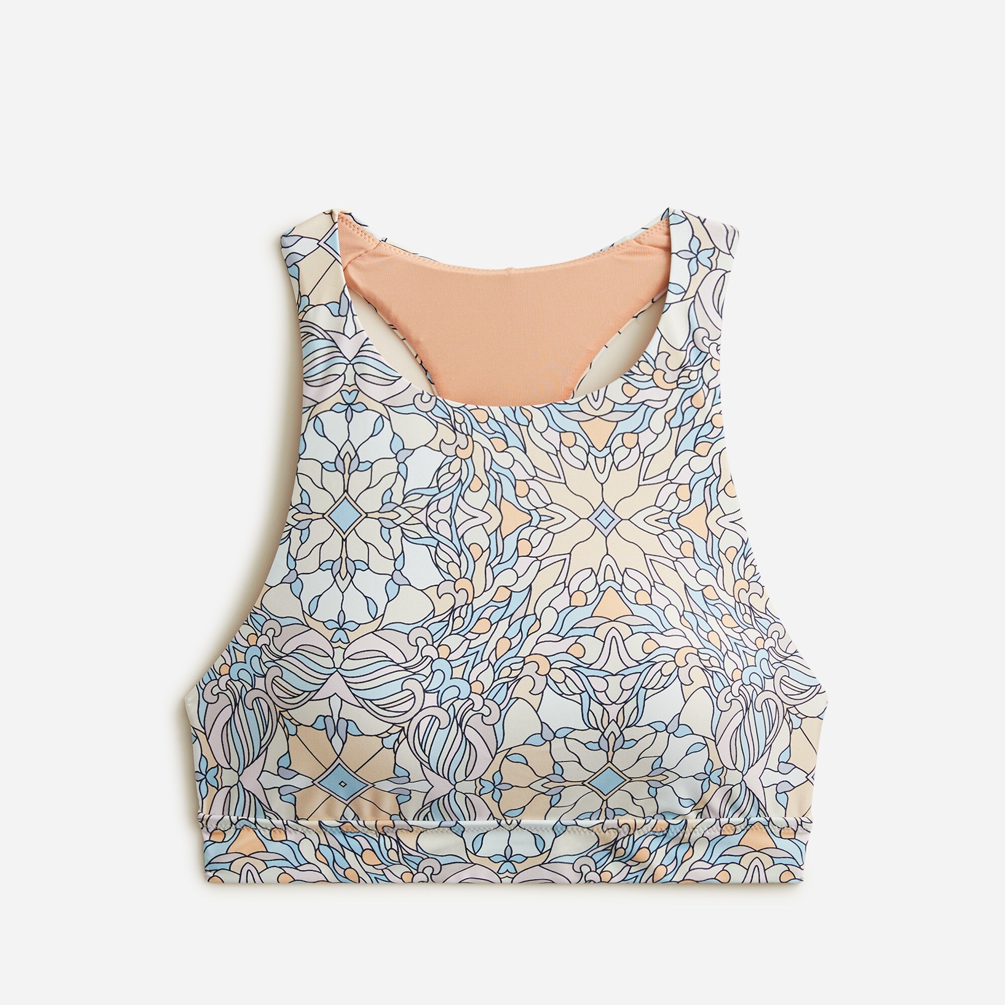 Active Longline Swim Top In Kaleidoscope Print For Women | J.Crew