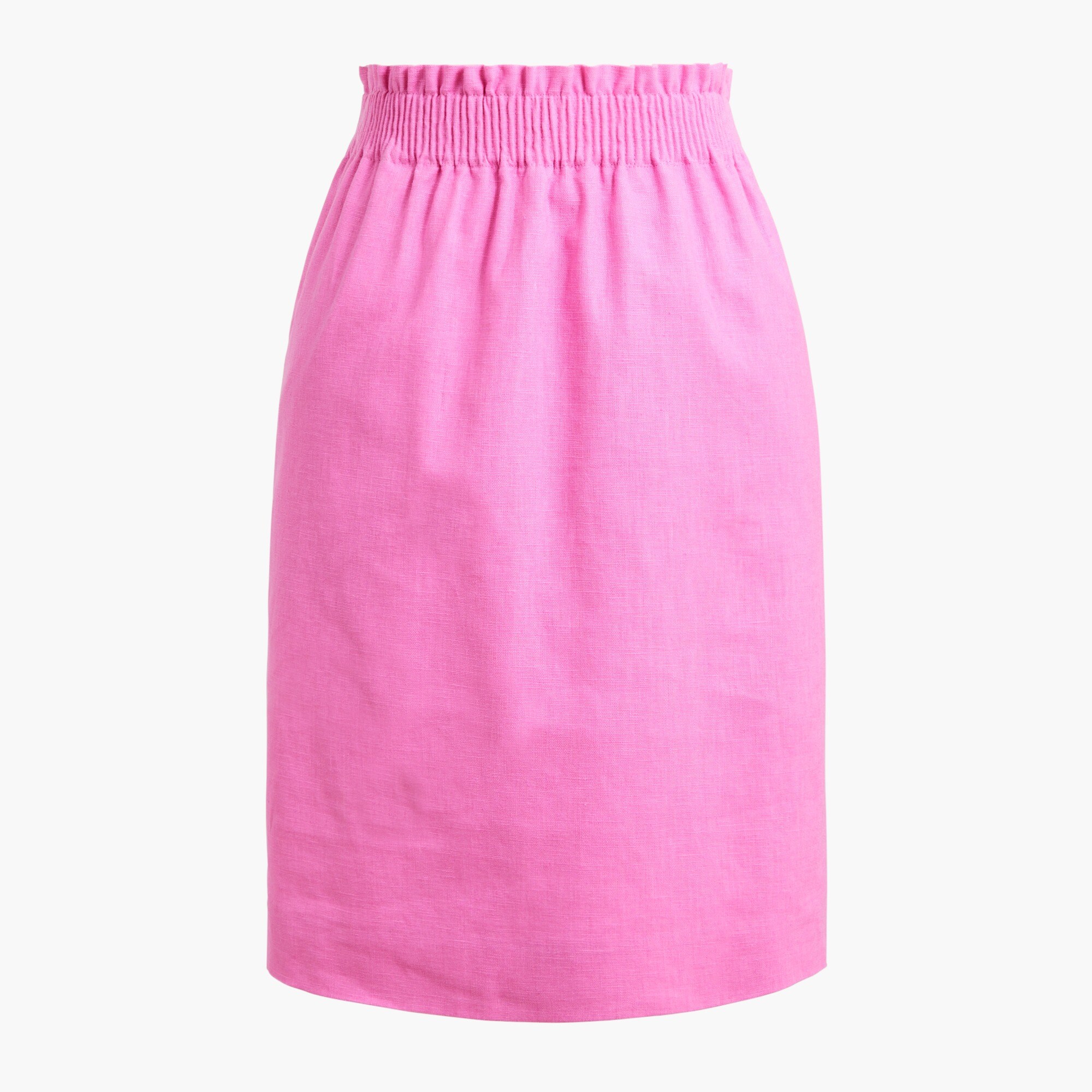 Factory: Linen-cotton Blend City Skirt For Women
