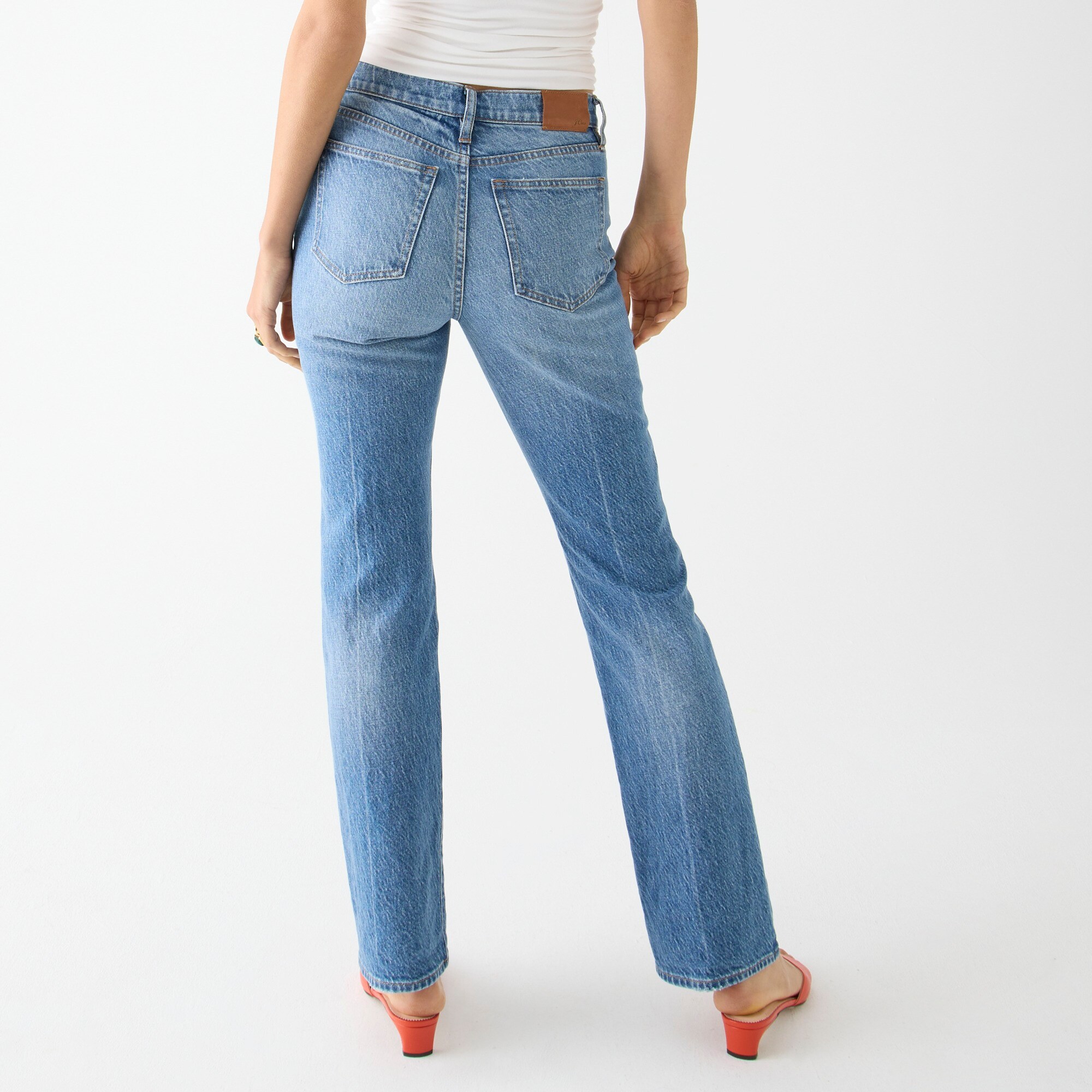 J.Crew: Full-length Demi-boot Jean In Emporio Wash For Women