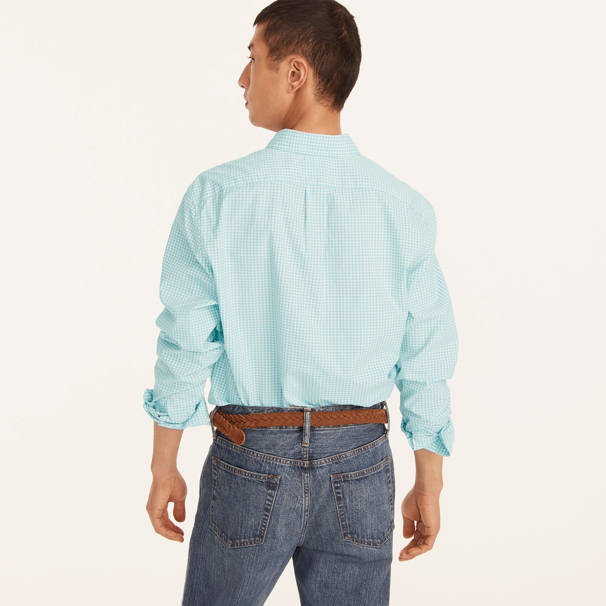J.Crew: Secret Wash Organic Cotton Poplin Shirt For Men