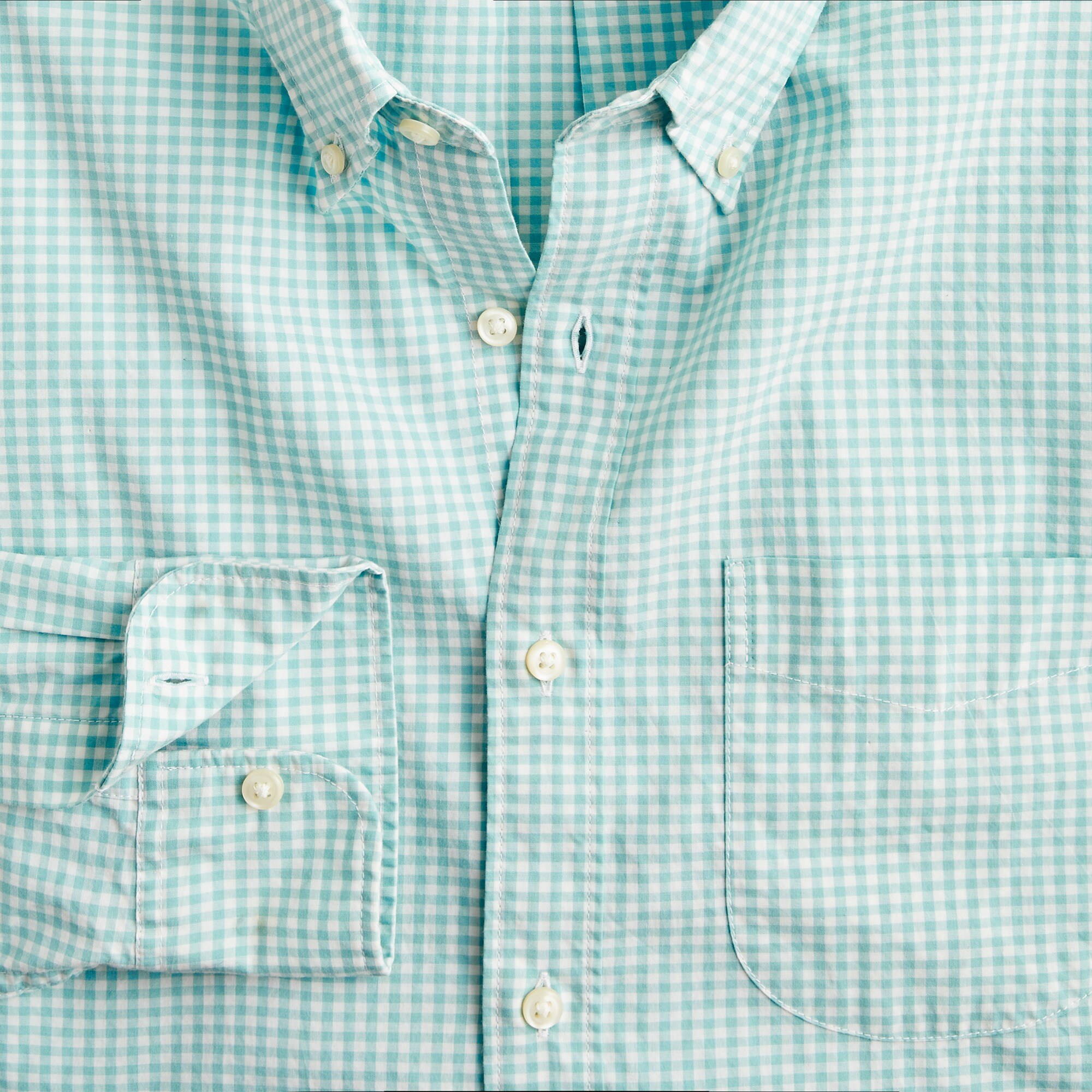 J.Crew: Secret Wash Organic Cotton Poplin Shirt For Men