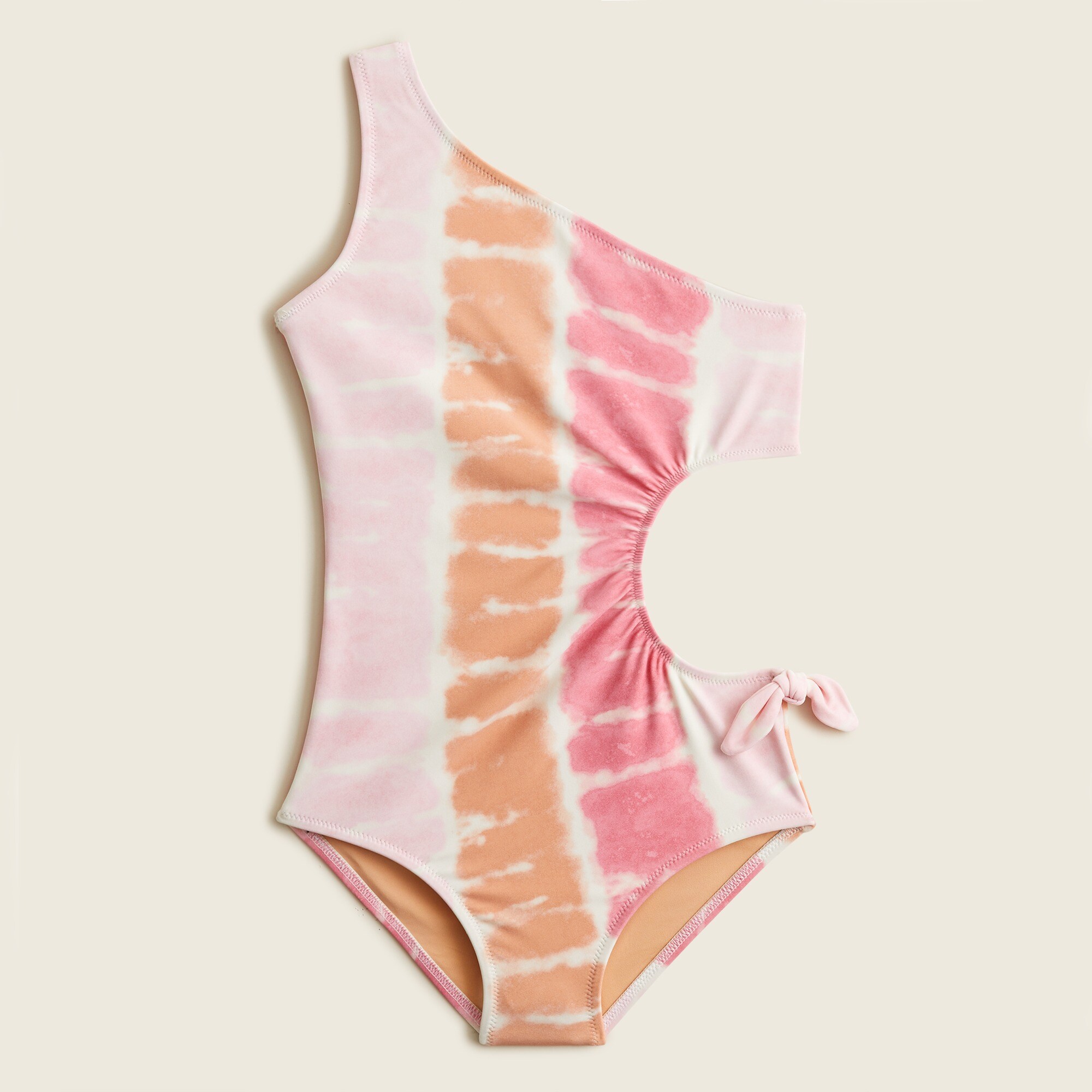 J.Crew: Girls' One-shoulder Printed Swimsuit With Cutout And UPF 50 ...