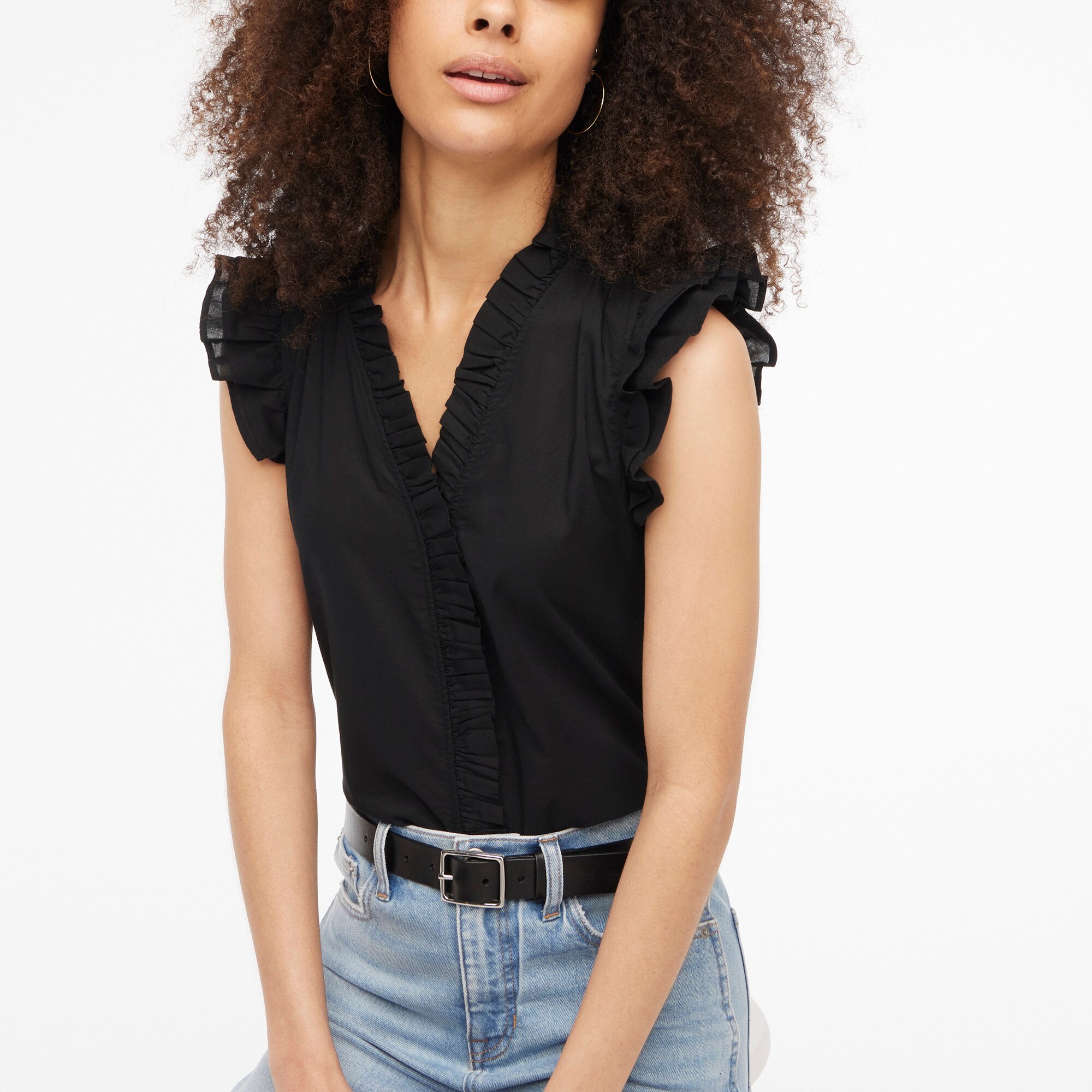 Factory: Sleeveless Ruffle Top For Women