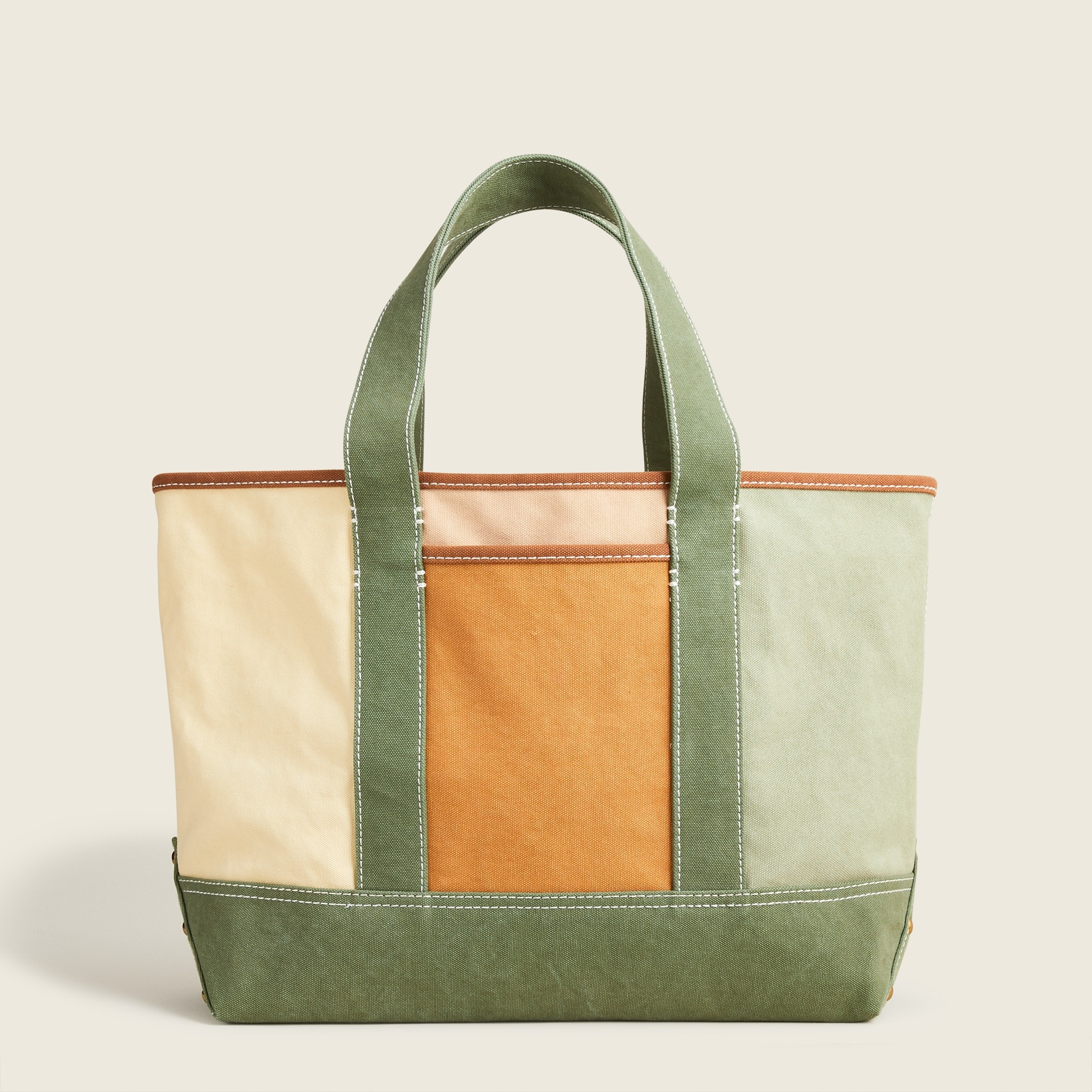 J.Crew: Medium Montauk Tote In Colorblock For Women
