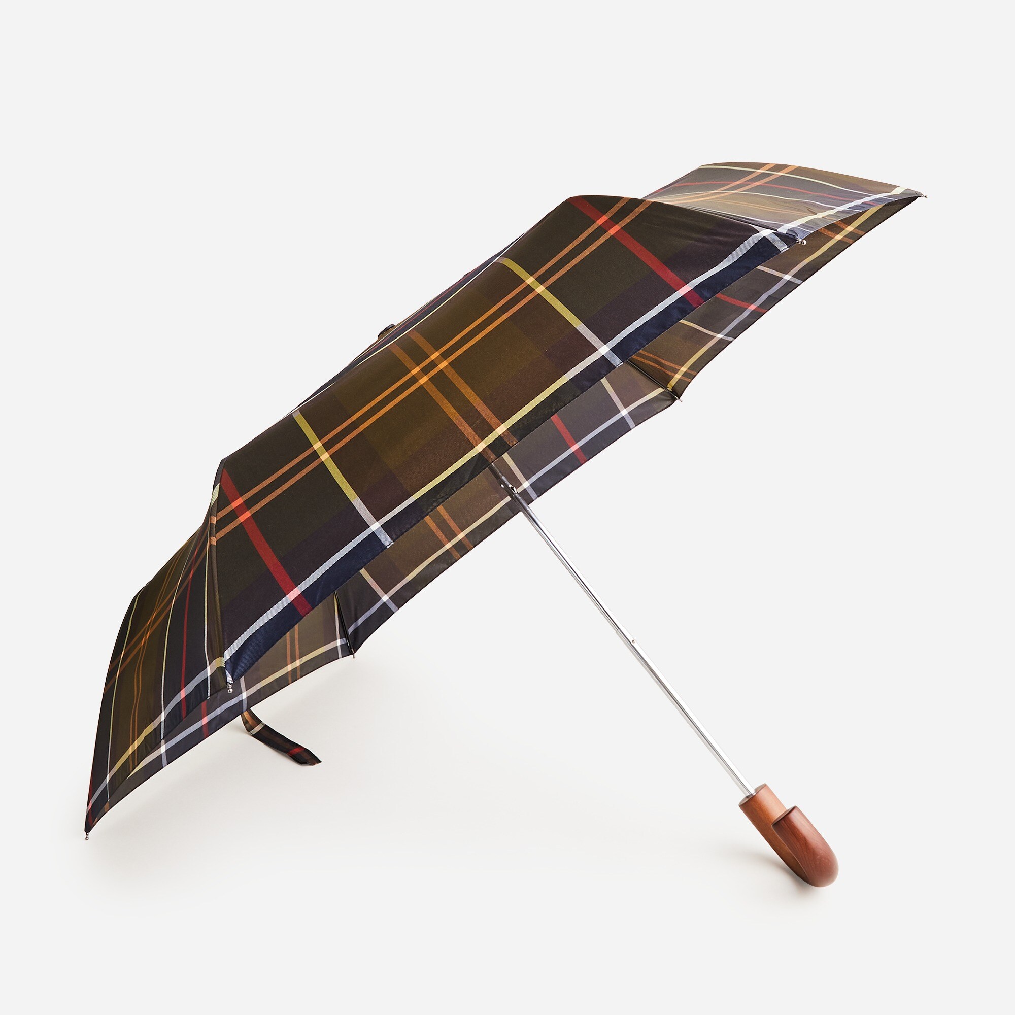 Barbour® Mini Umbrella In Tartan For Men | J.Crew