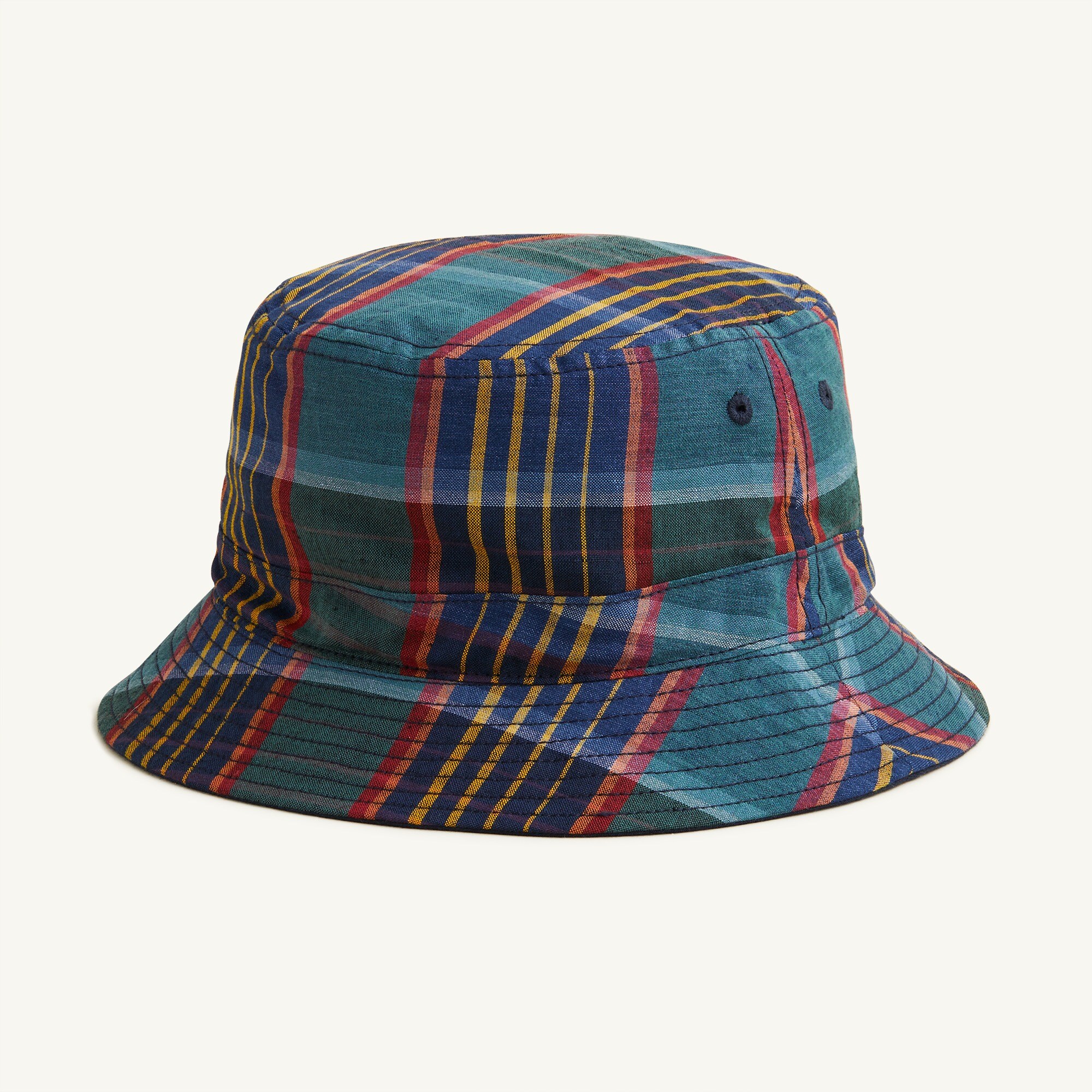J.Crew: Reversible Bucket Hat In Linen-cotton Blend For Men