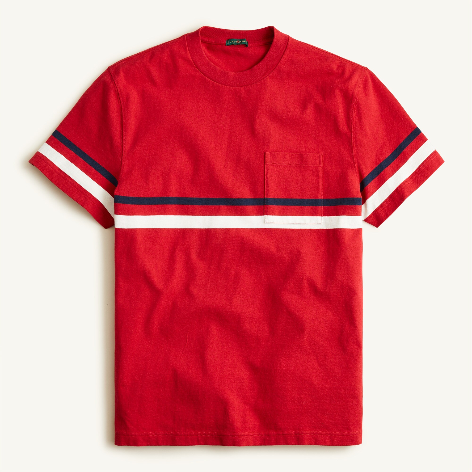 J.Crew: Relaxed Premium-weight Cotton T-shirt In Stripe For Men