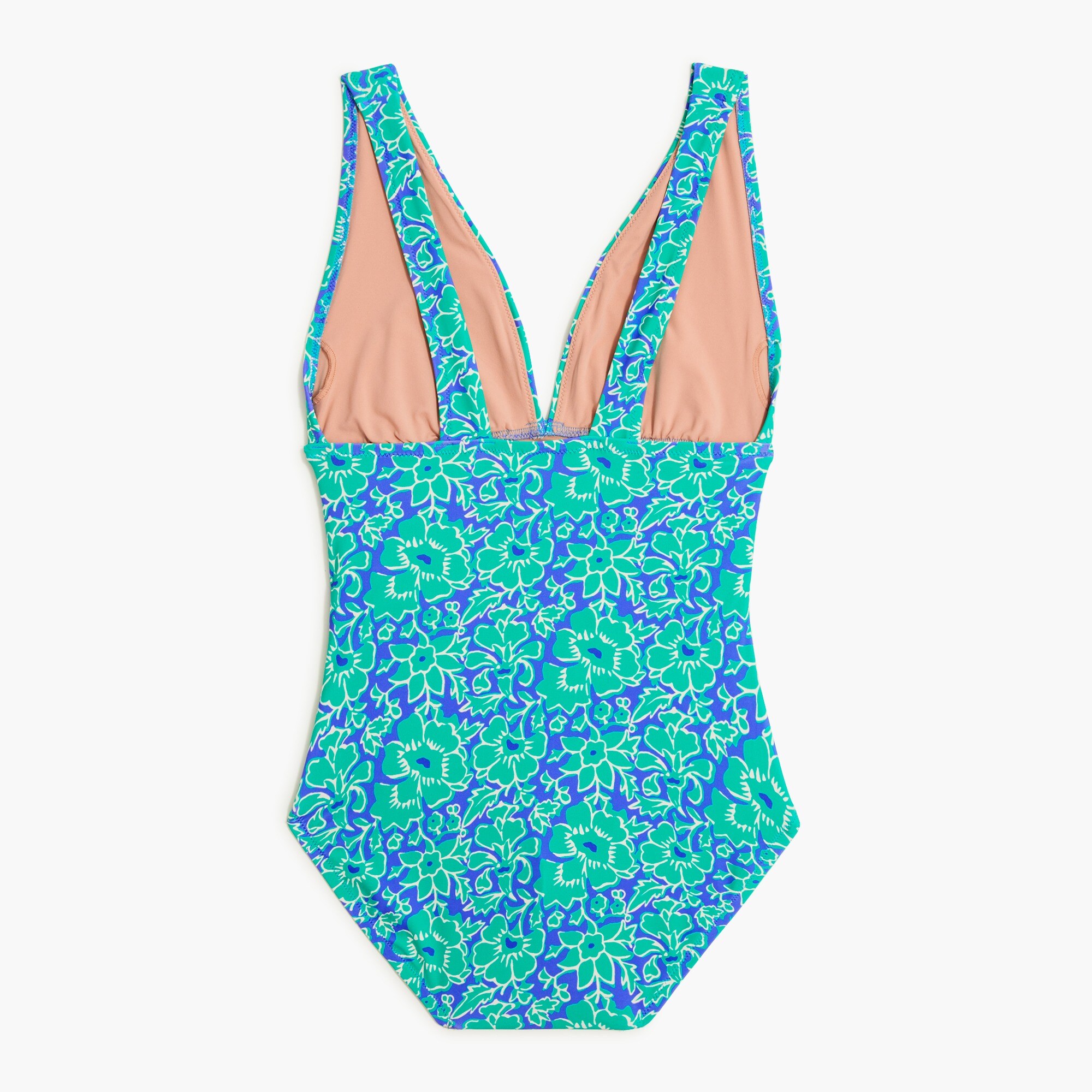Factory: V-neck Ruched One-piece Swimsuit For Women