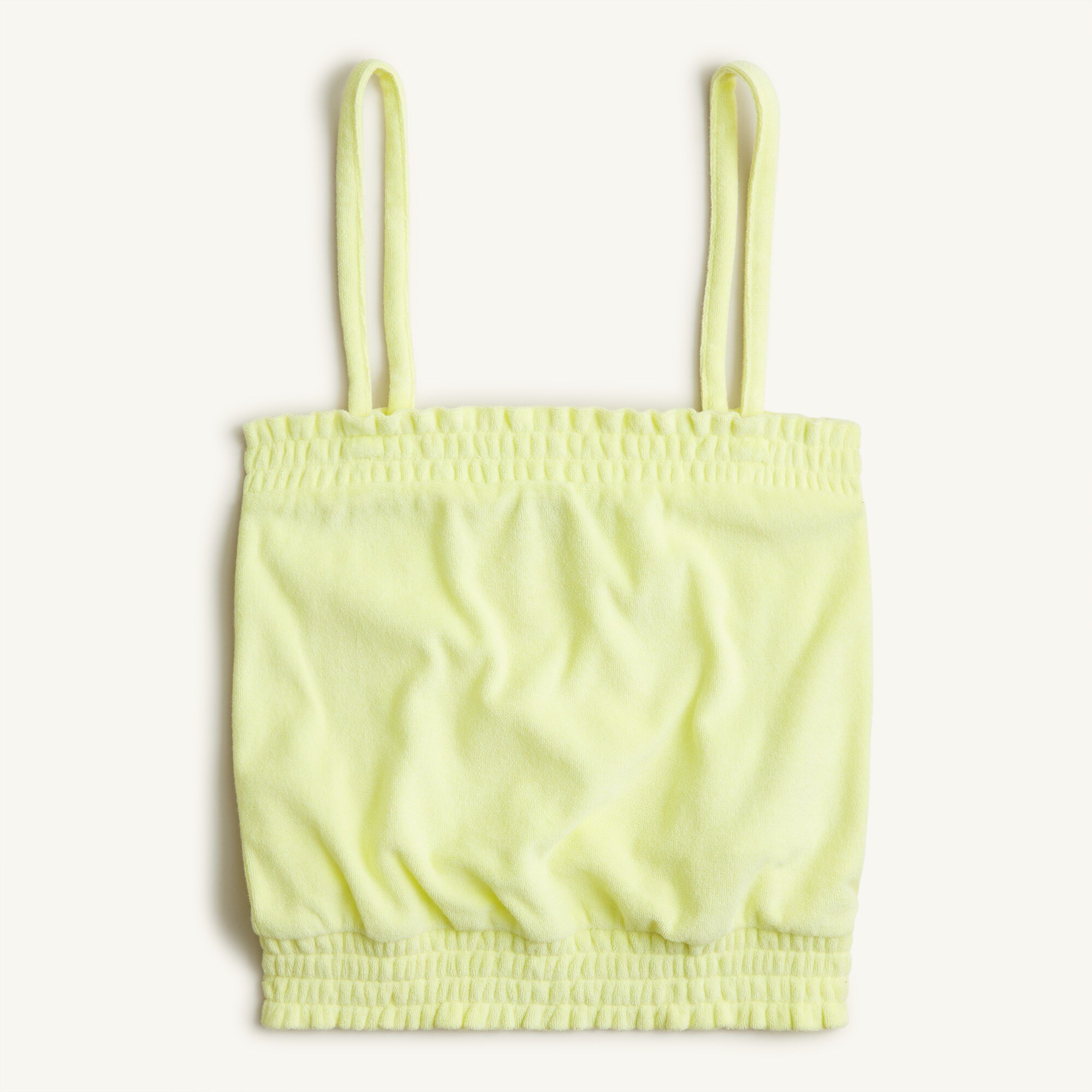 J.Crew: Smocked Towel Terry Tank Top For Women
