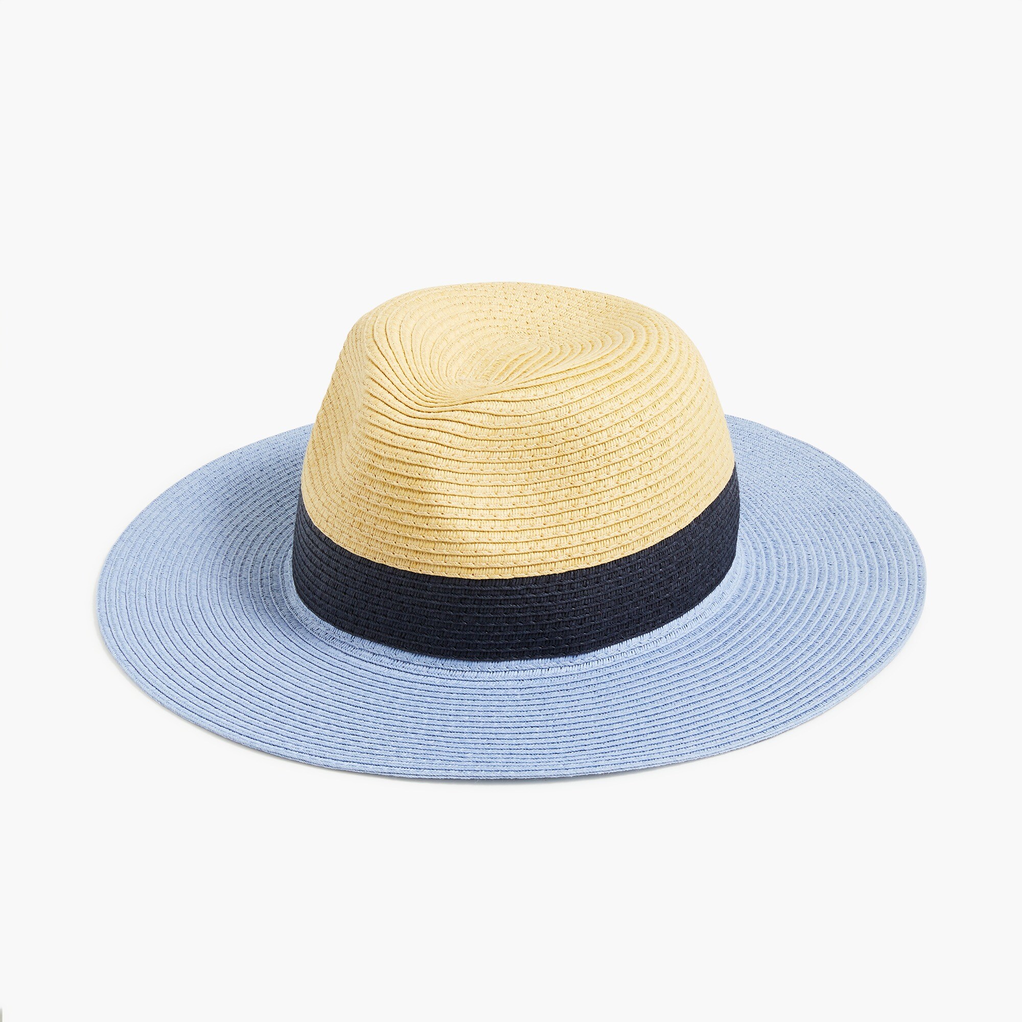 Factory: Colorblock Straw Hat For Women