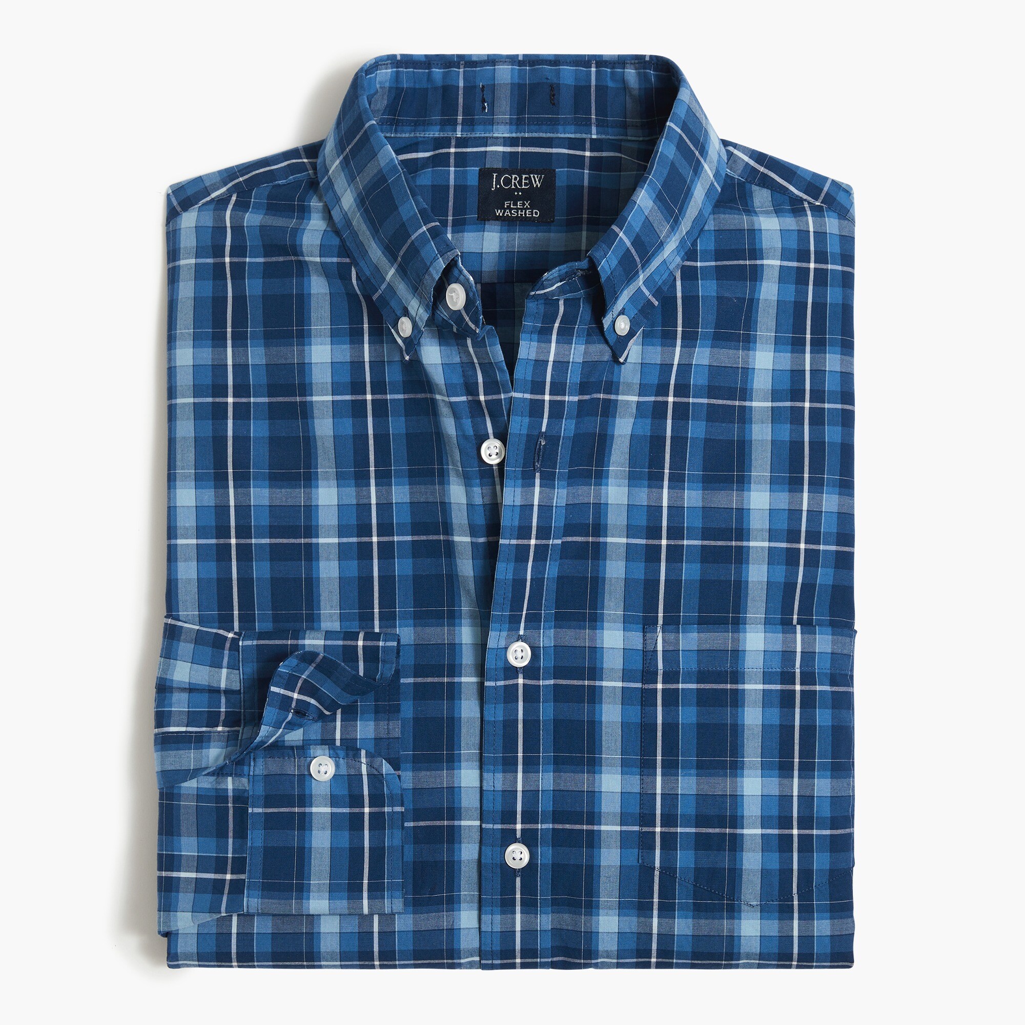Factory: Plaid Flex Casual Shirt For Men