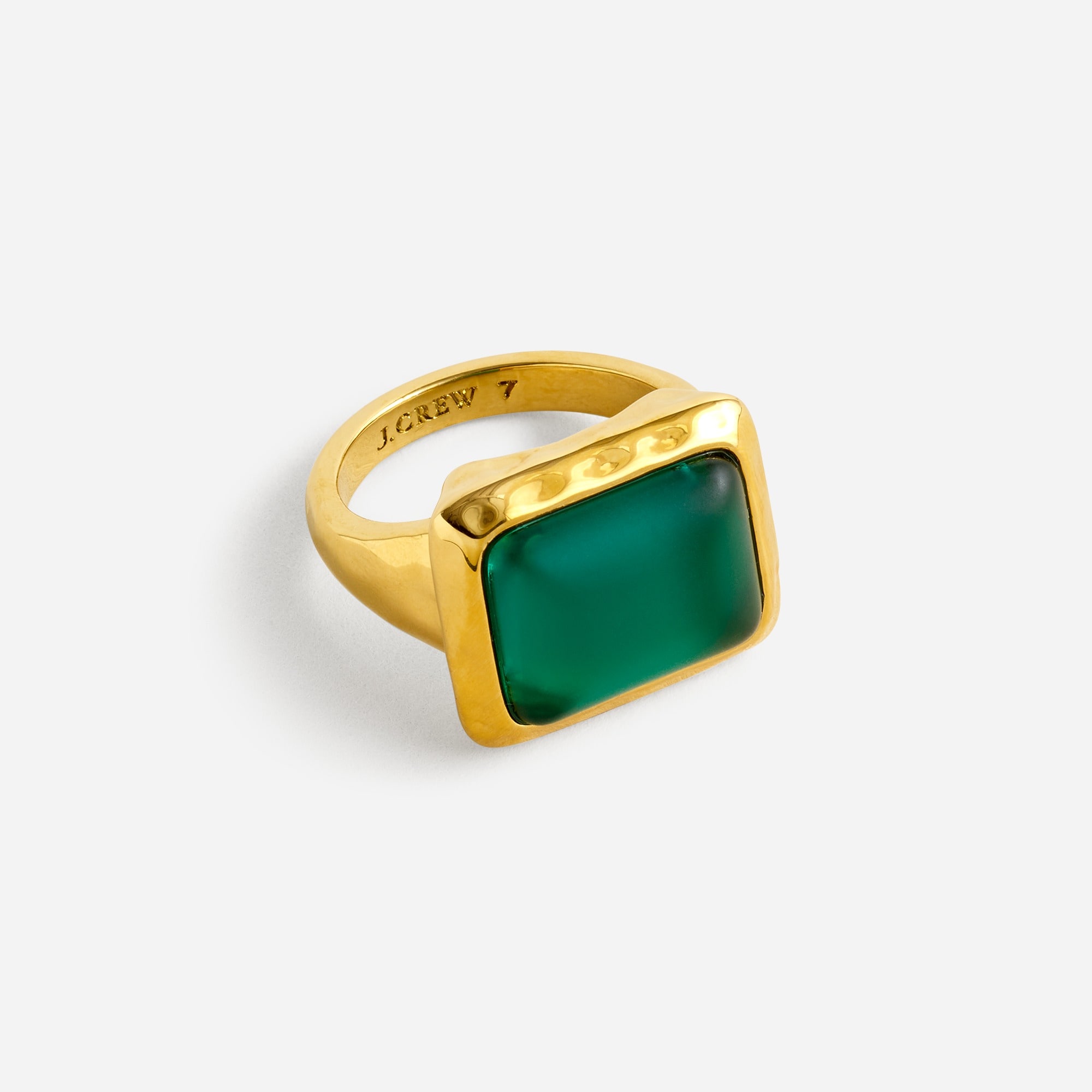 Jewel-tone Rectangle Ring For Women | J.Crew