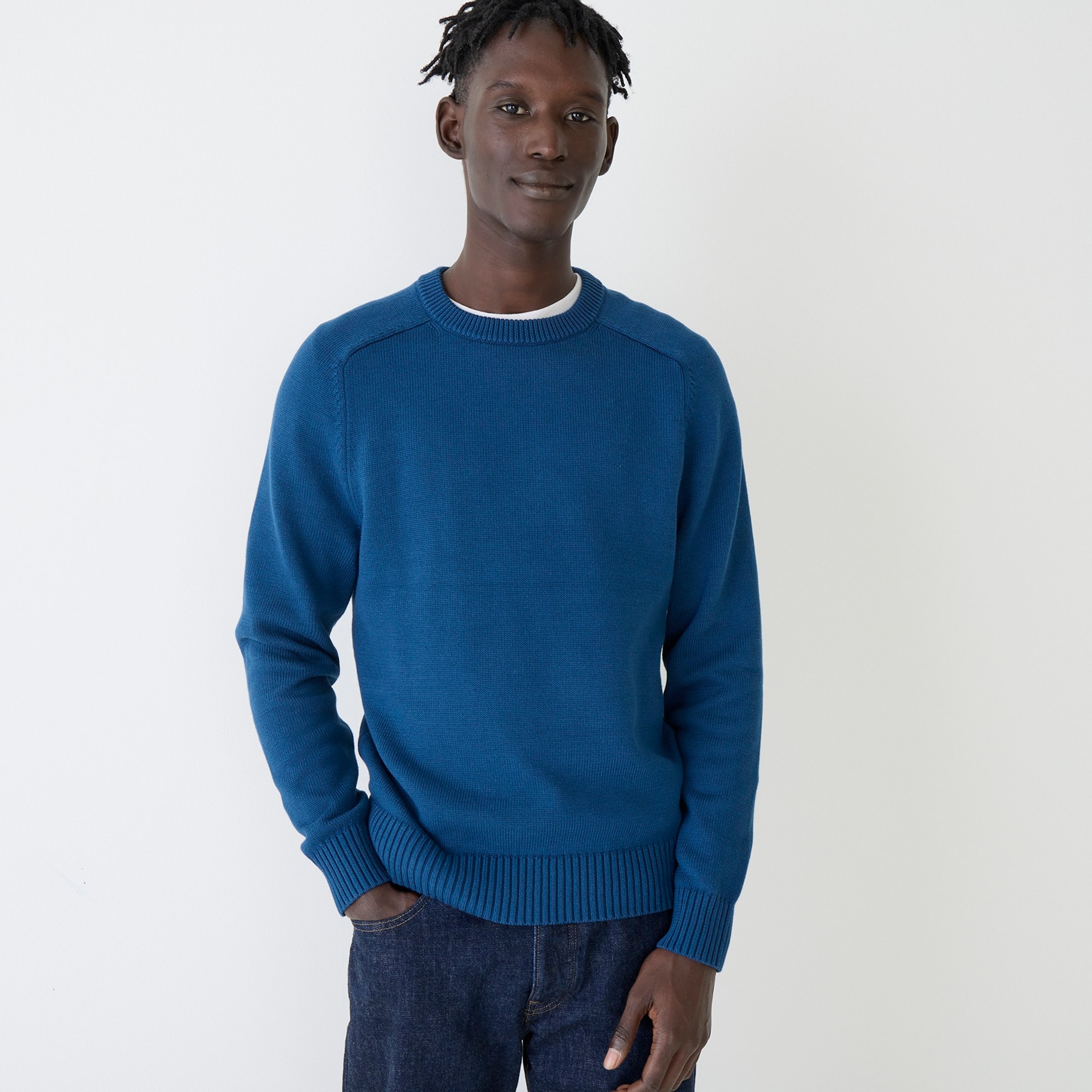 J.Crew: Heritage Cotton Crewneck Sweater For Men
