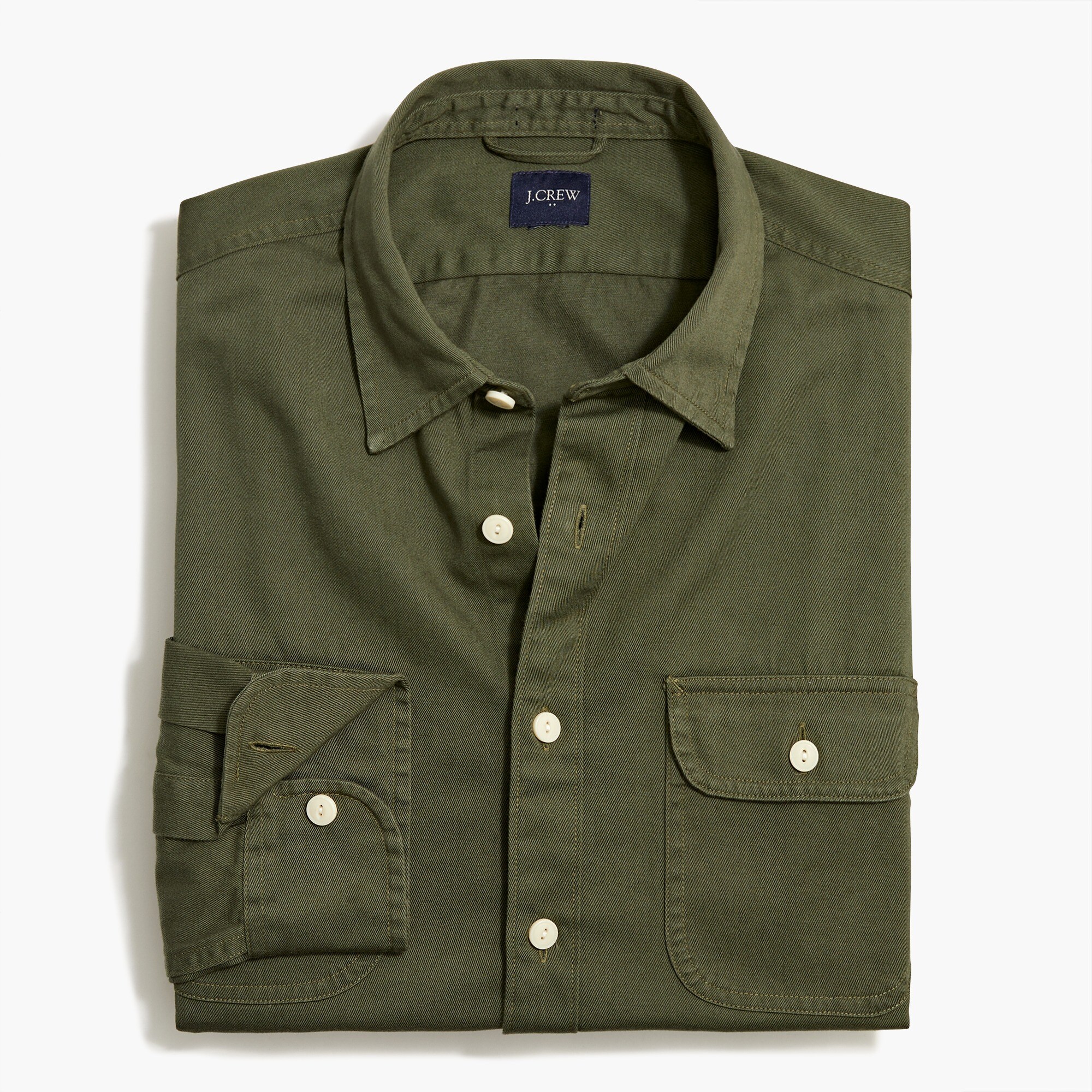Factory: Twill Utility Shirt For Men
