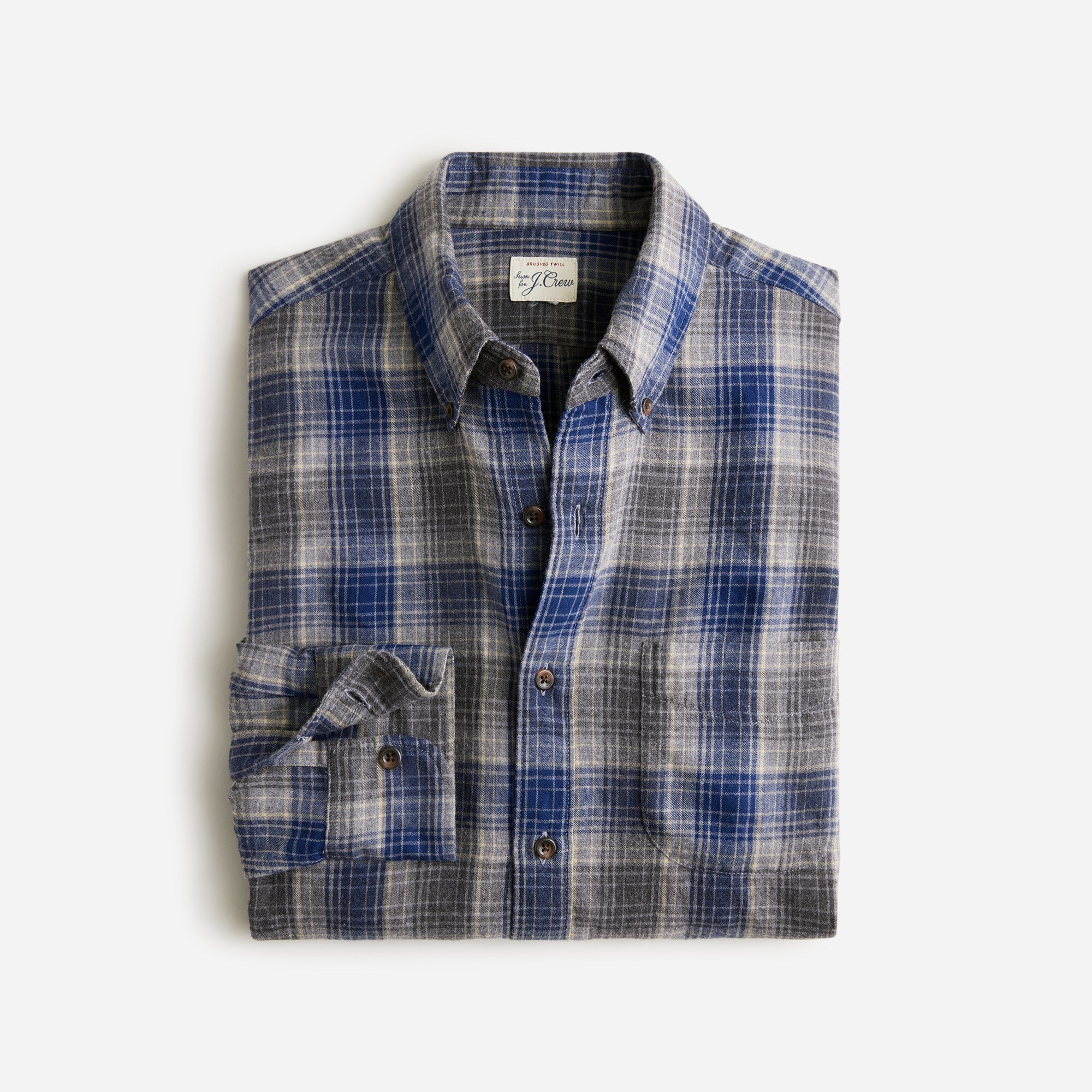 Men's Brushed Twill Casual Shirts | J.Crew