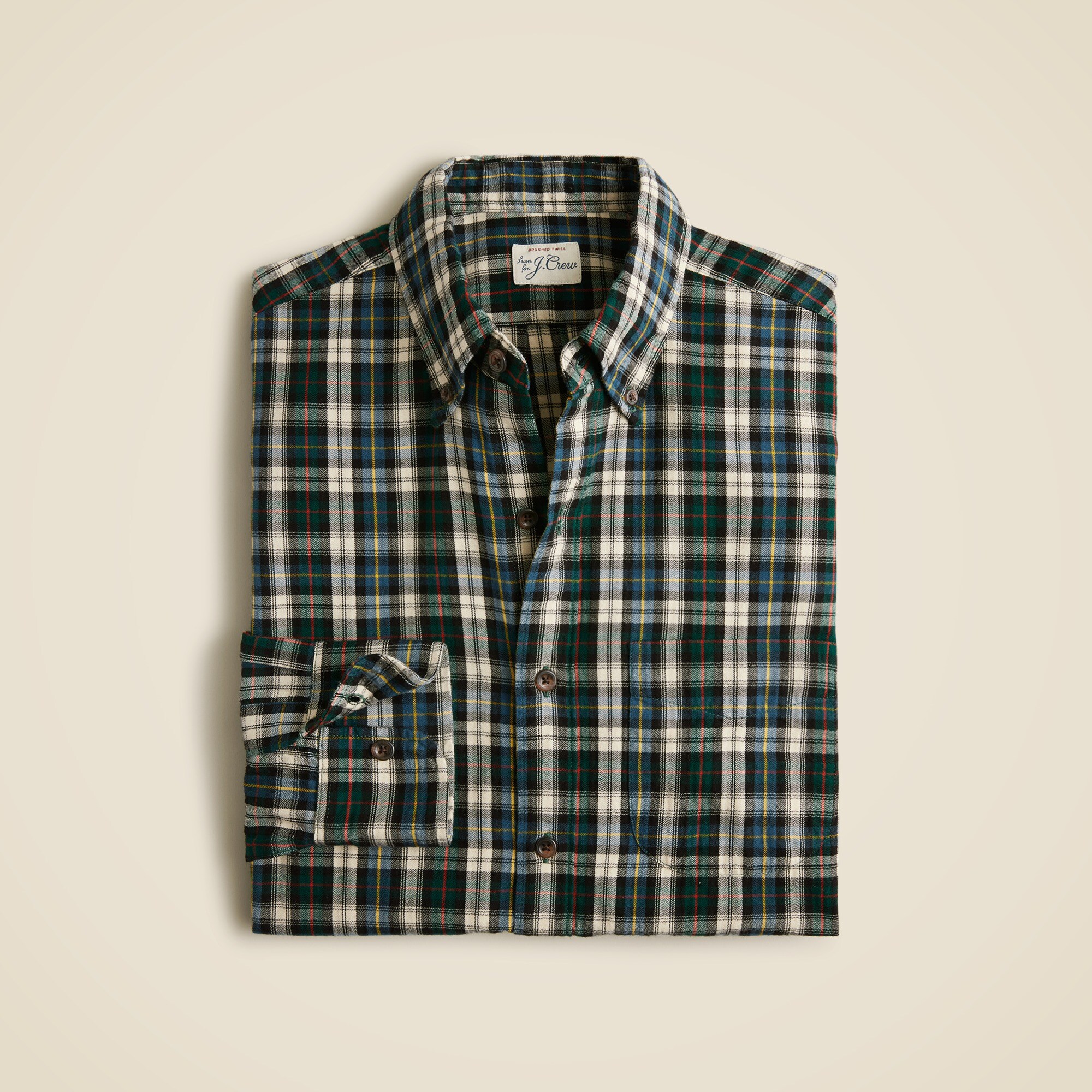 J.Crew: Brushed Twill Shirt For Men