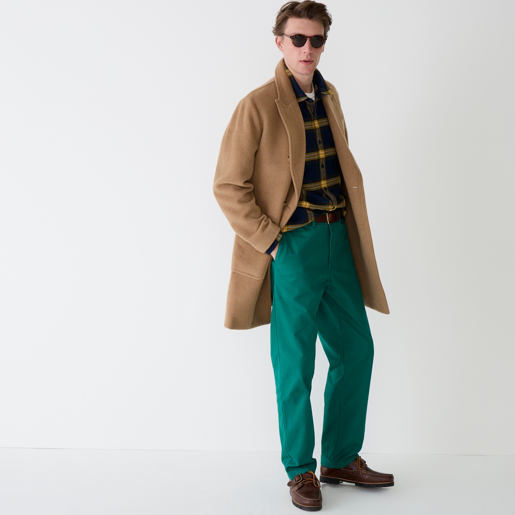 J.Crew: Ludlow Double-breasted Topcoat In English Camel Hair For Men