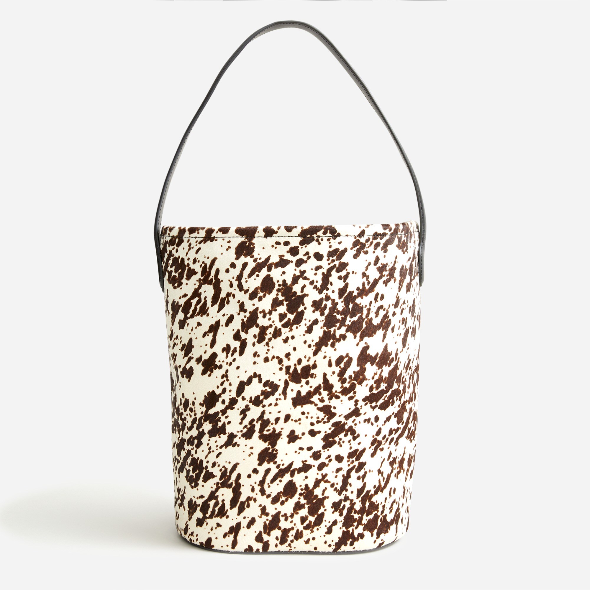 J.Crew: Berkeley Bucket Bag In Leather And Calf Hair For Women