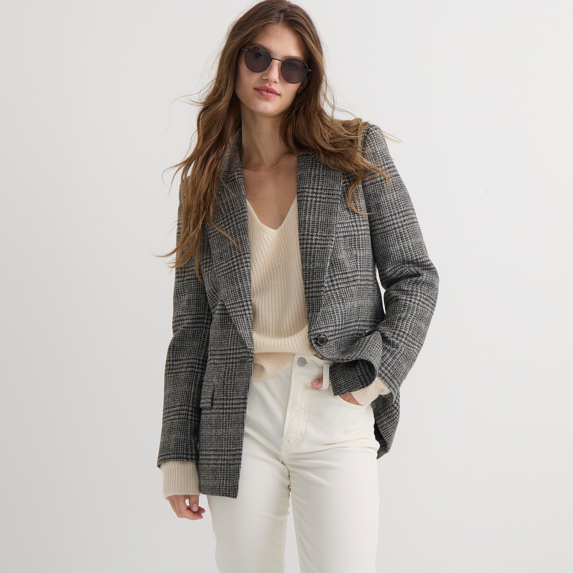 J Crew Houndstooth Blazer